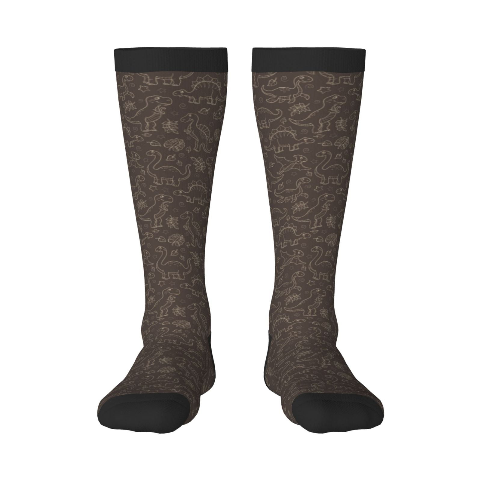Naloa Dinosaur Thigh High Socks Extra Long Stretchy Sock Women Over ...