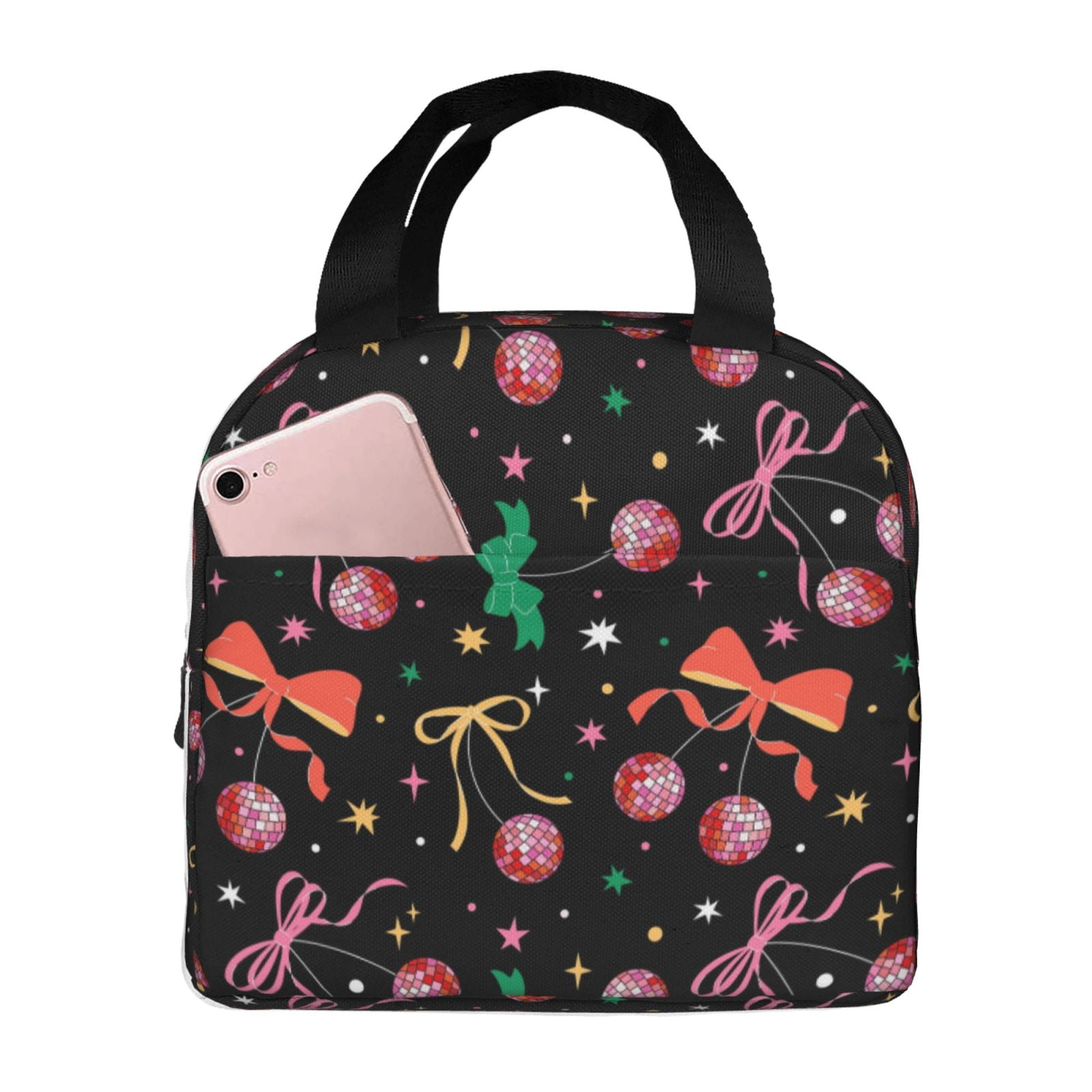 Naloa Disco Mirror Ball Print Lunch Box for Women Men,Insulated Lunch ...