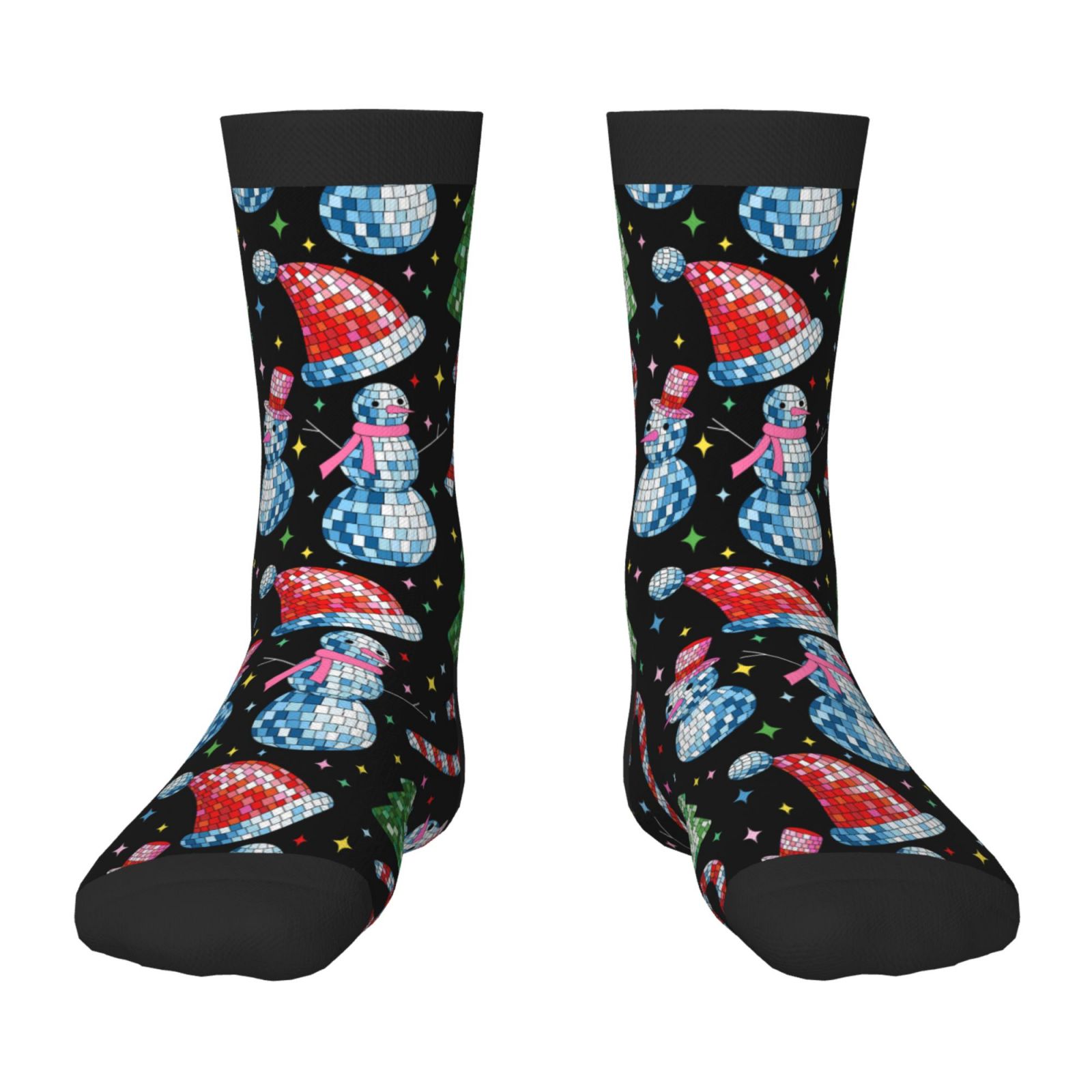 Naloa Disco Mirror Ball Snowman Kids Socks Unisex Kids and Toddlers ...