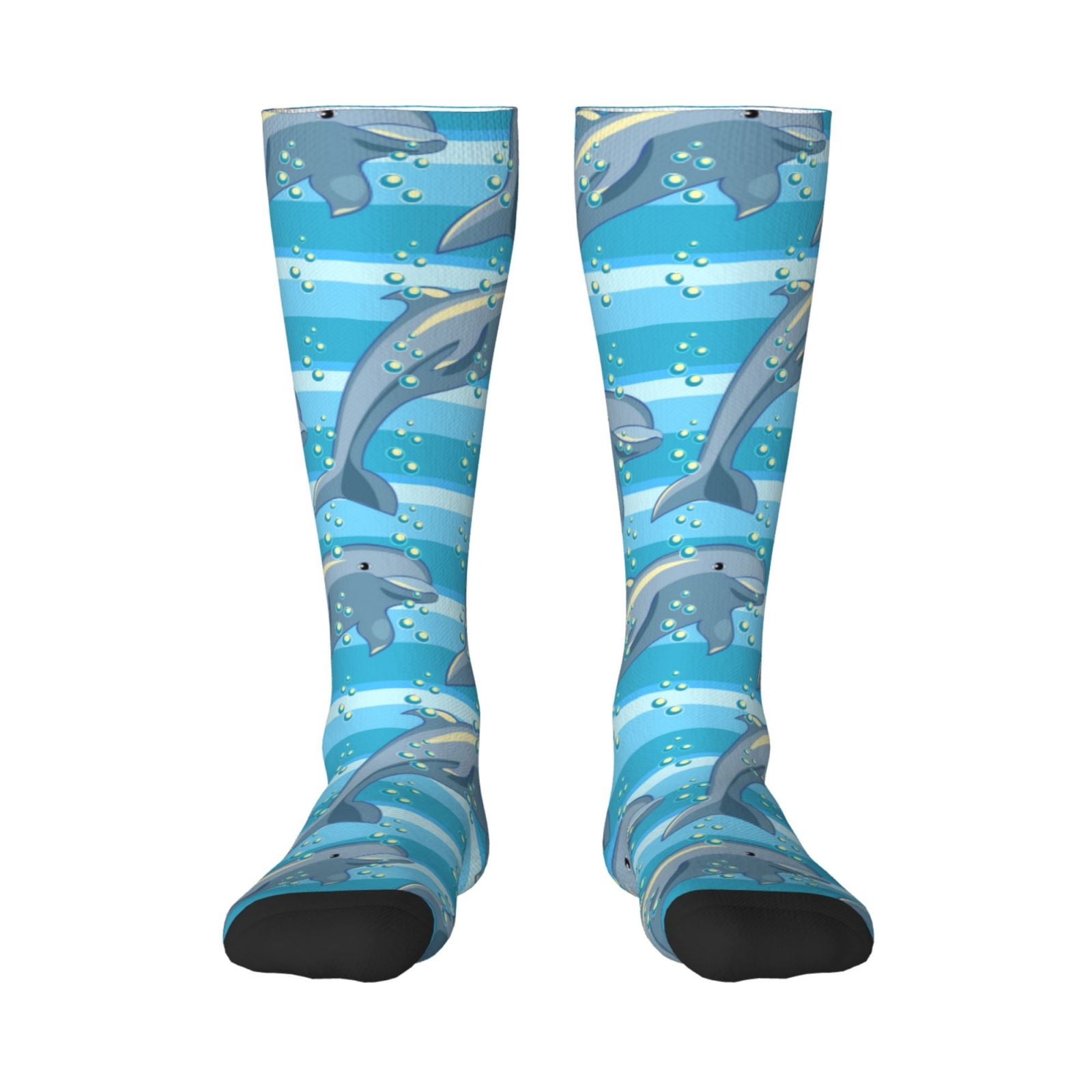 Naloa Dolphin Thigh High Socks Extra Long Stretchy Sock Women Over Knee ...