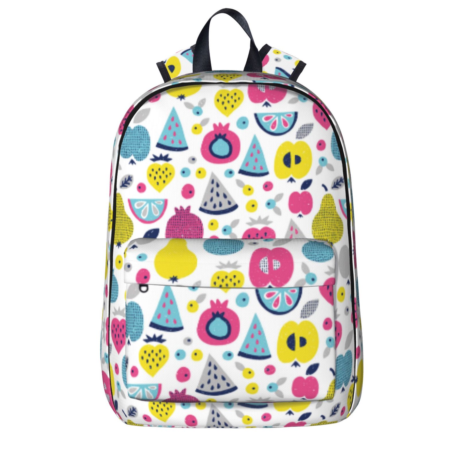Naloa Doodle Fruits Print Laptop Backpack - Computer Bag with 2 ...