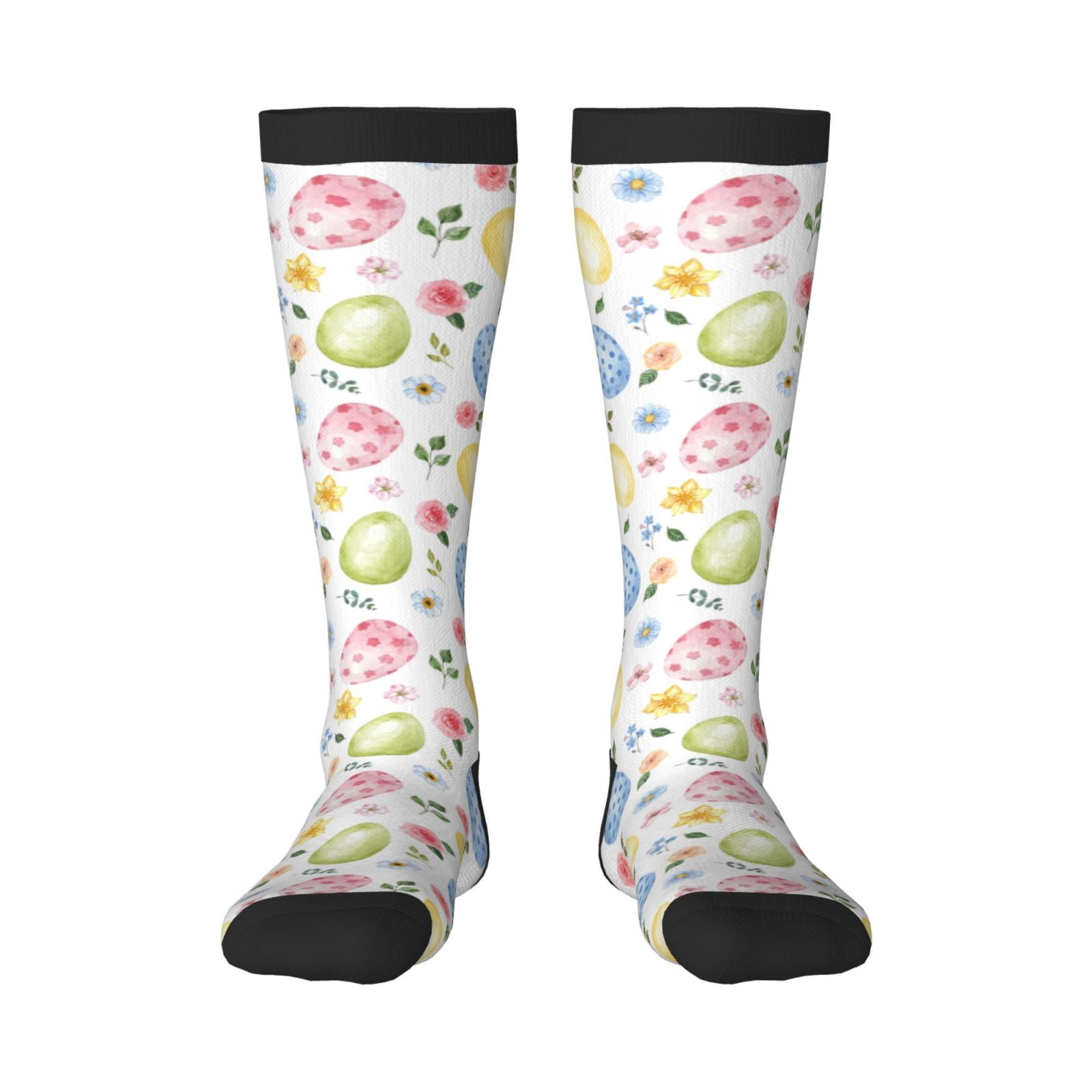 Naloa Easter Egg3 Thigh High Socks Extra Long Stretchy Sock Women Over ...