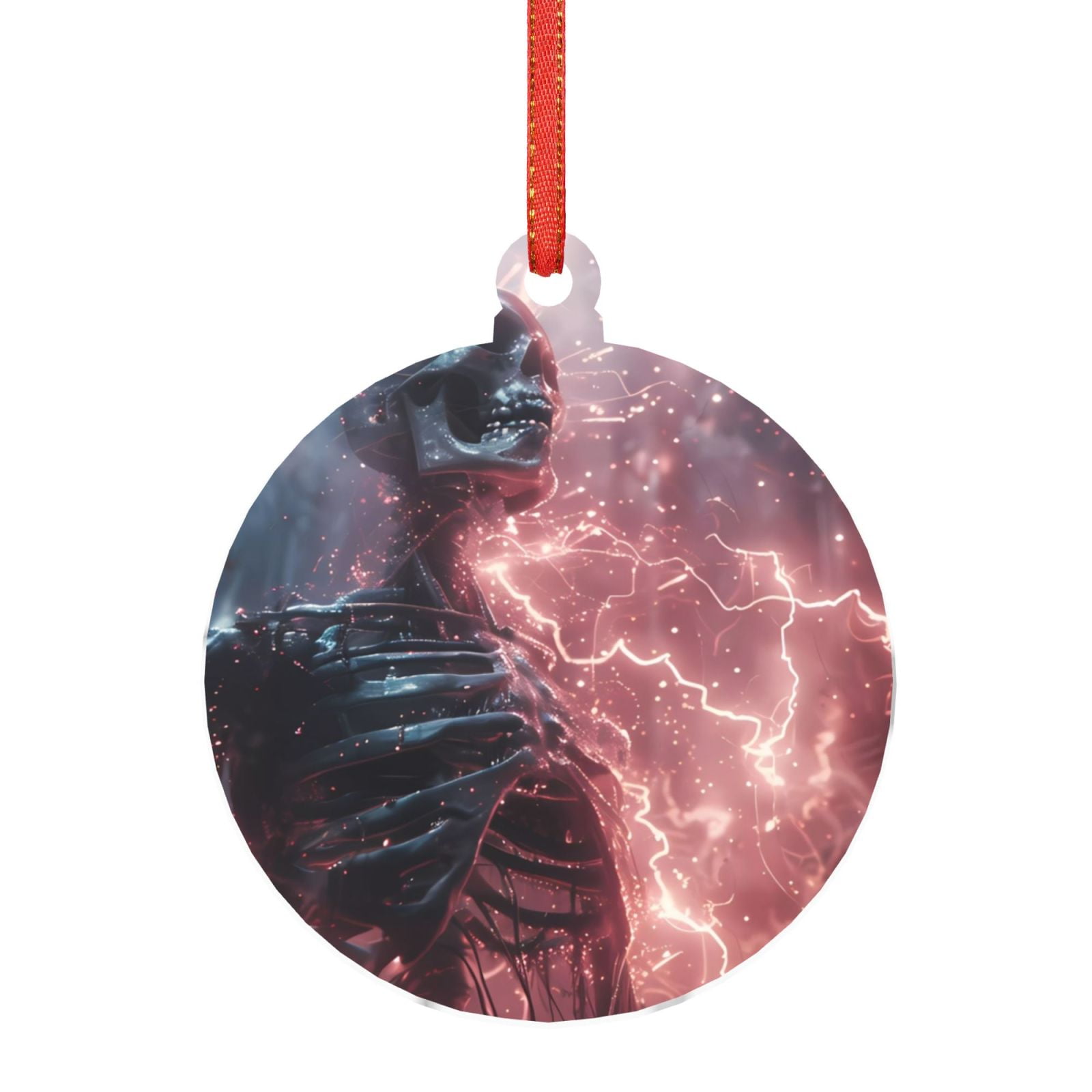 Naloa Electric Skeleton Surrealism Acrylic Santa Tree Decorations ...