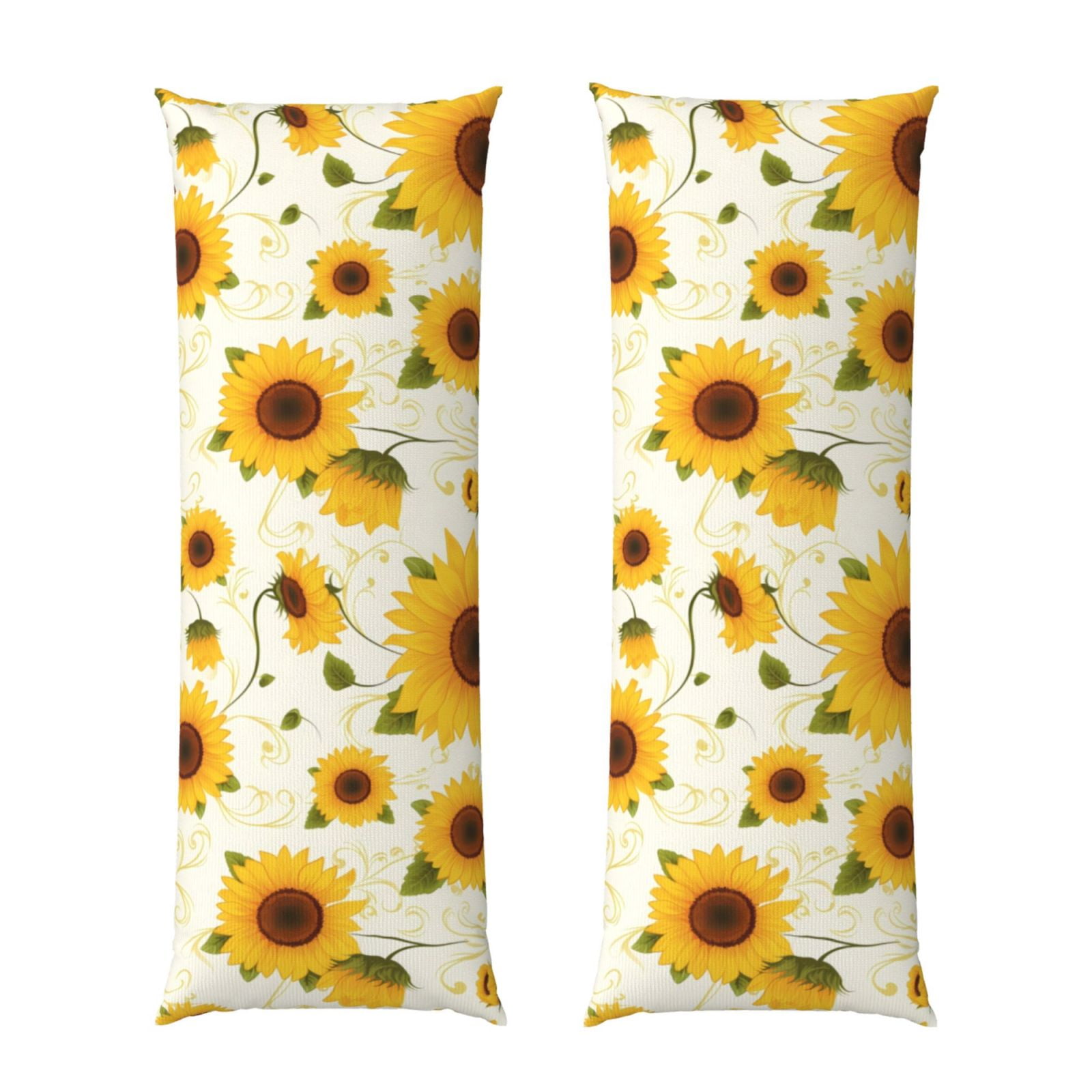 Naloa European-style Pattern Sunflower A Super Soft 20x60 Body Pillow ...
