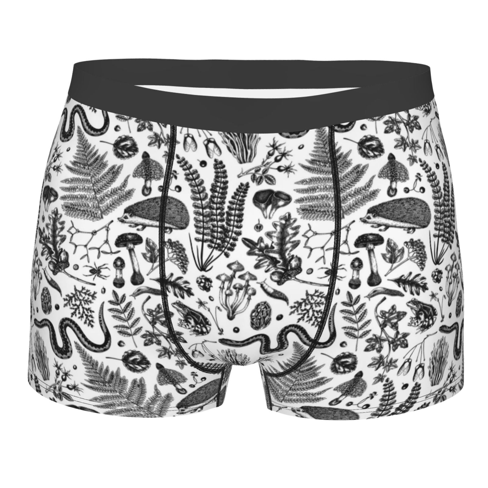 Naloa Fall Forest Print Mens Underwear - Boxers for Men, Classic Briefs ...
