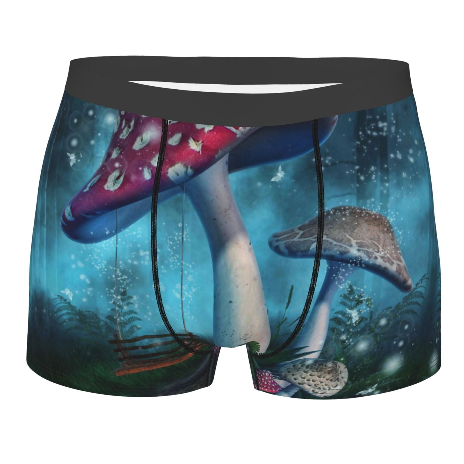 Naloa Fantasy Mushrooms Print Mens Underwear - Boxers for Men, Classic ...