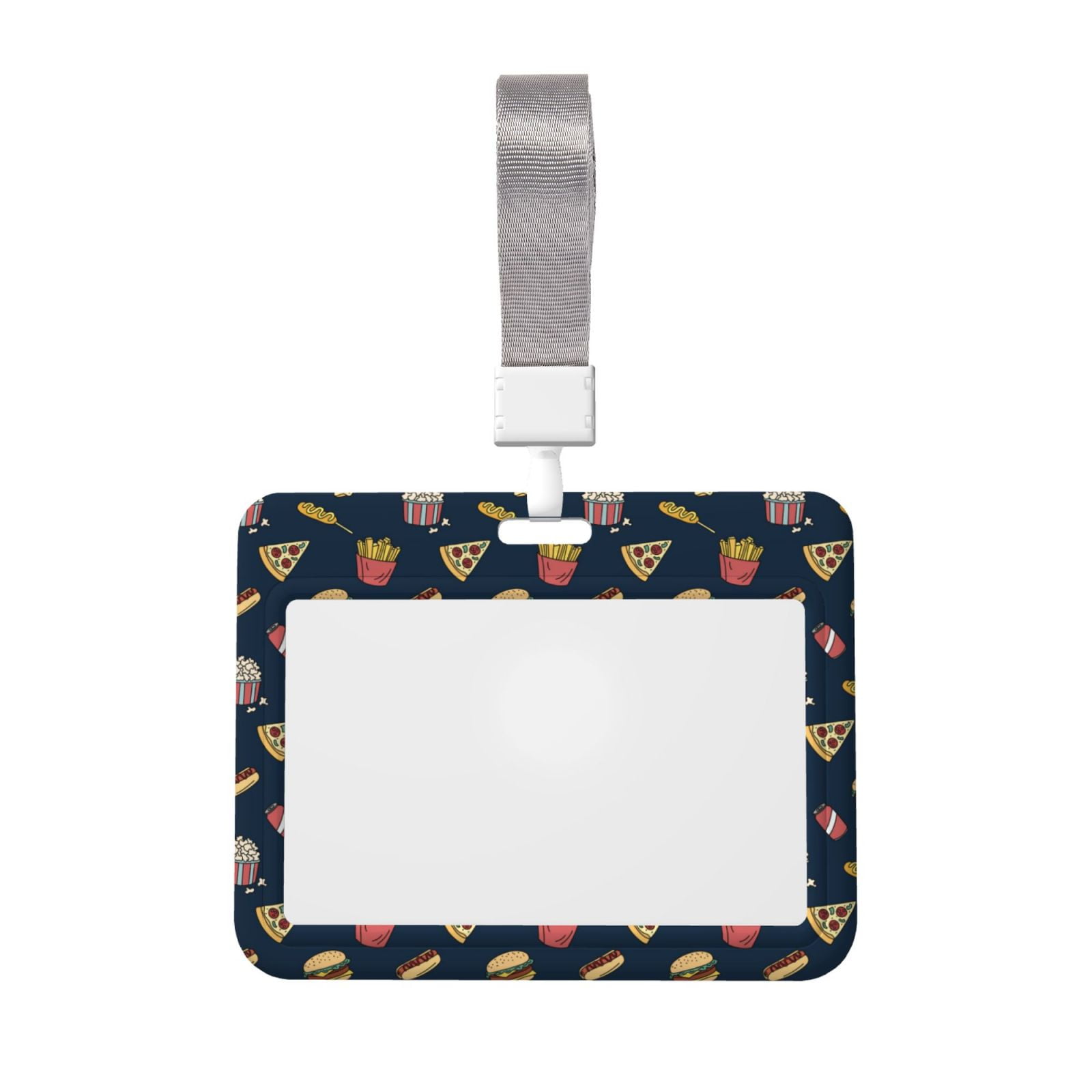 Naloa Fast Food Card Badge Holder Work Badge Sleeve for Office, School ...
