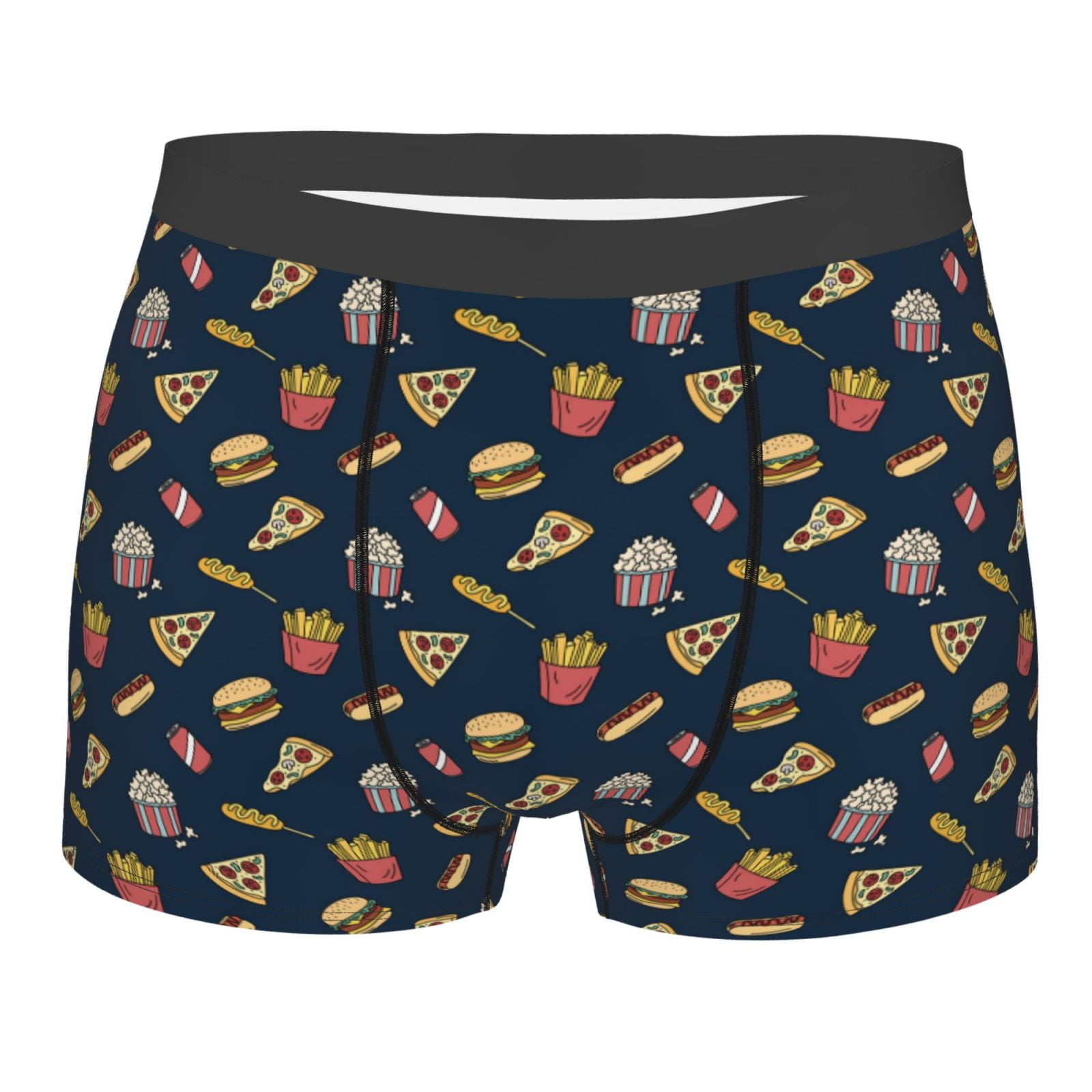 Naloa Fast Food Print Mens Underwear - Boxers for Men, Classic Briefs ...