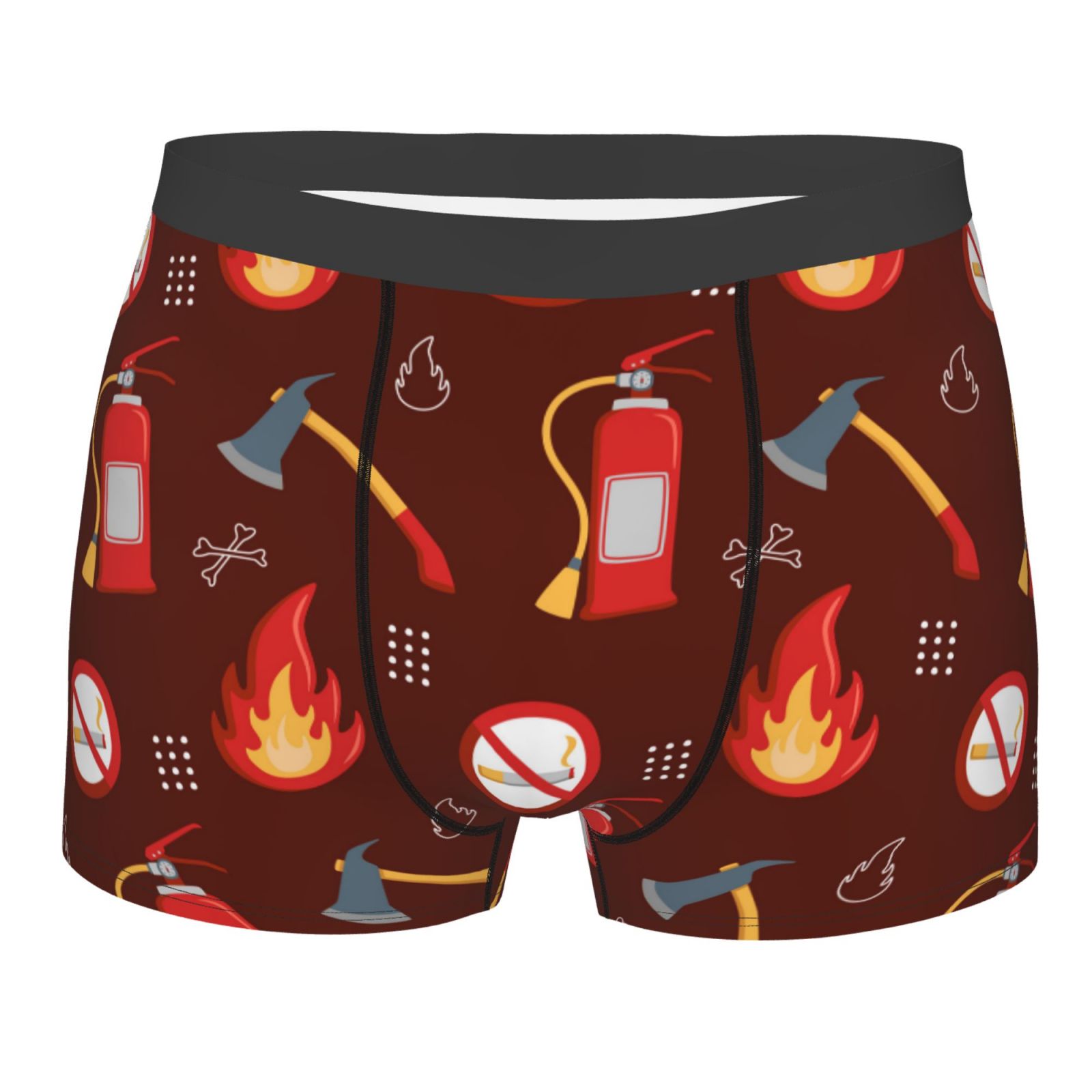 Naloa Fire Extinguisher Print Mens Underwear - Boxers for Men, Classic ...