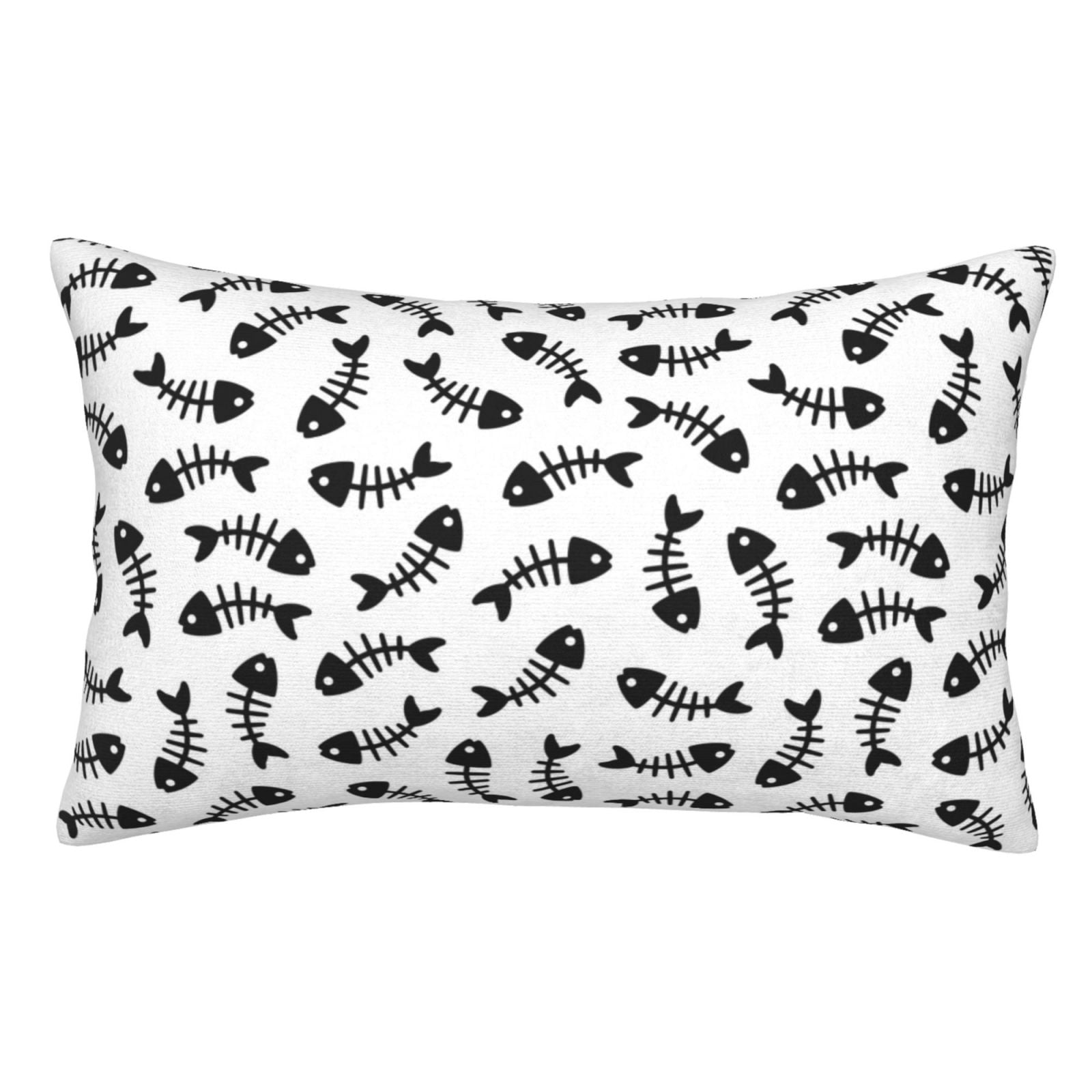 Naloa Fish Bone Pillow Covers, Throw Pillow Case Cushion Covers,Cushion ...