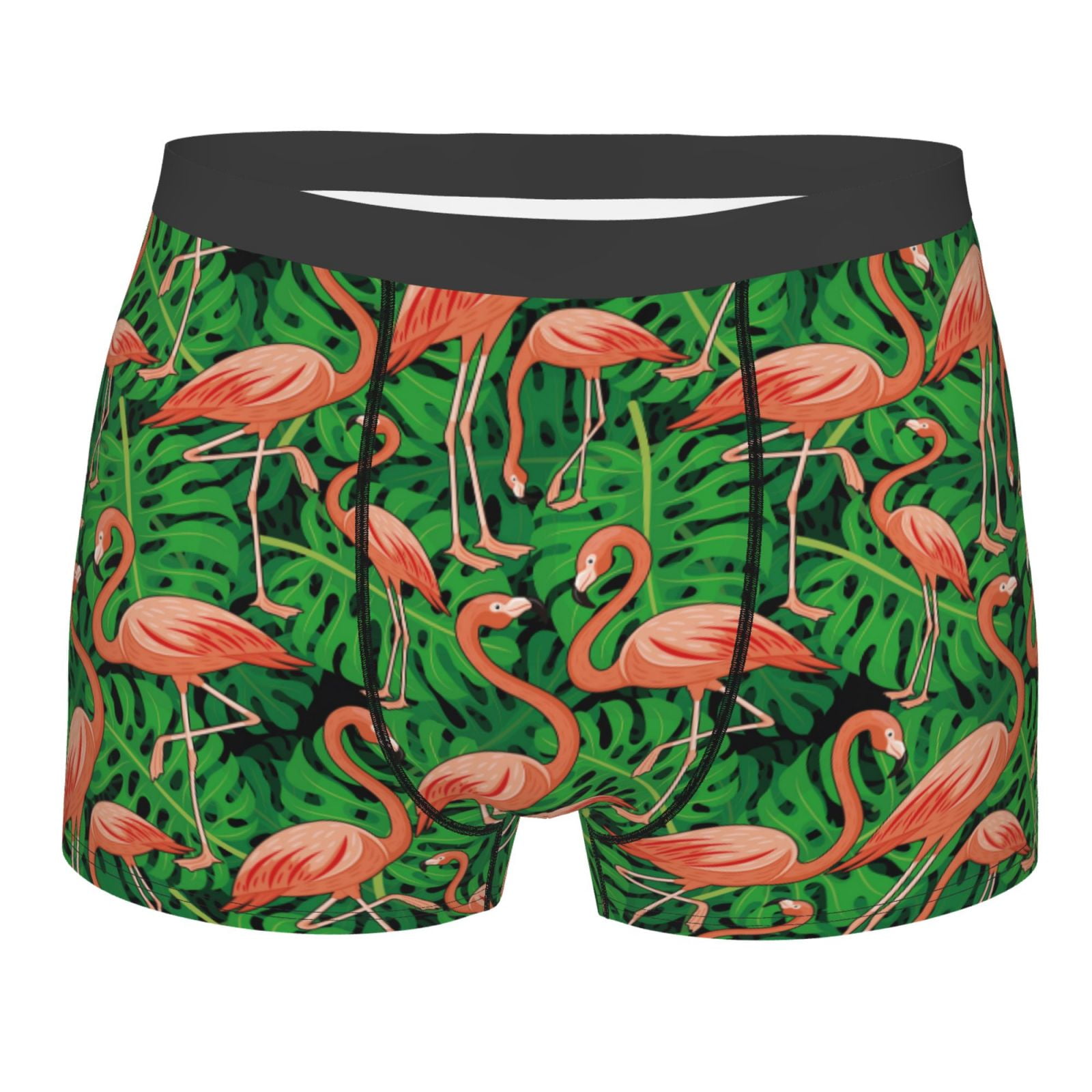 Naloa Flamingo Print Mens Underwear - Boxers for Men, Classic Briefs ...