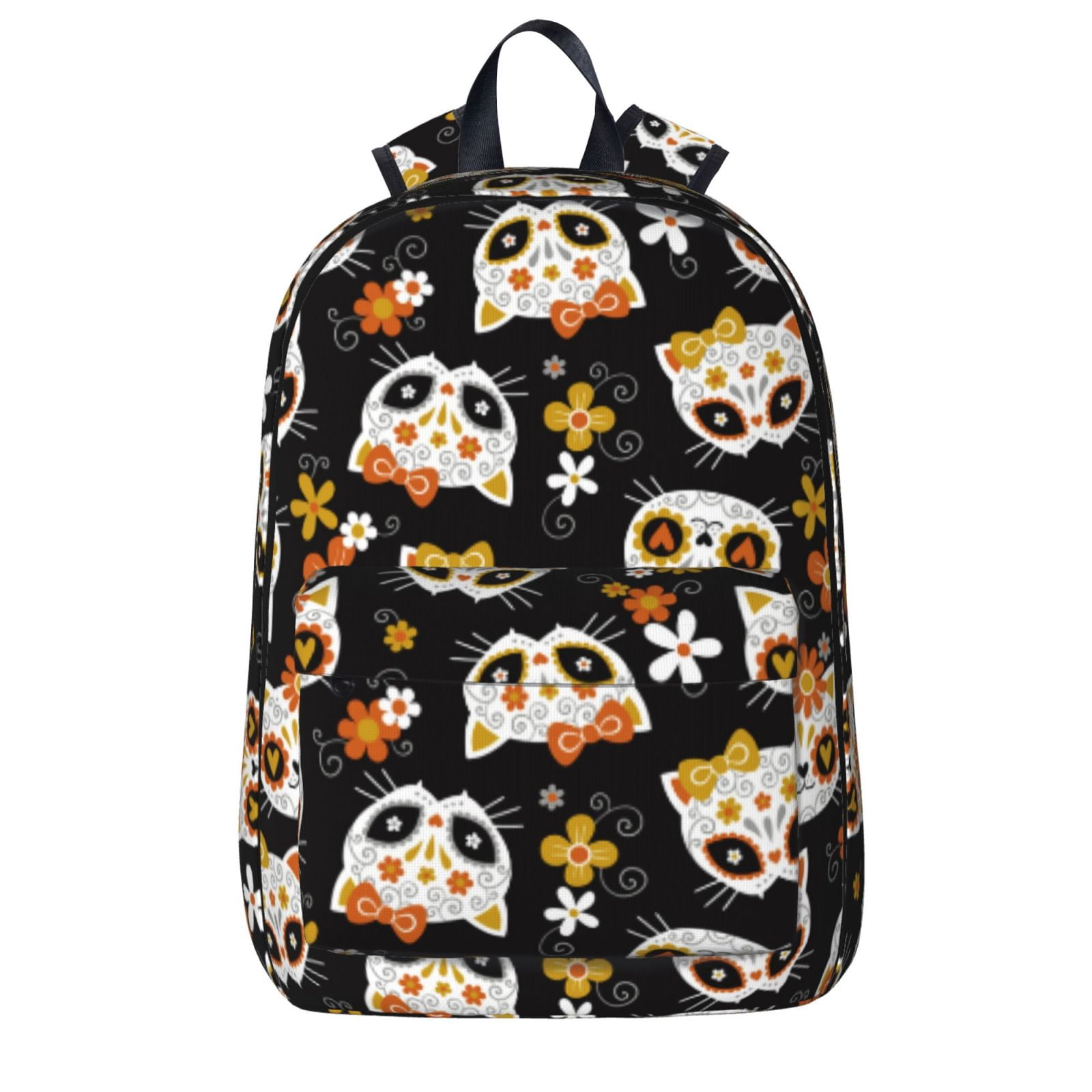 Naloa Flower Fox Print Laptop Backpack - Computer Bag with 2 ...