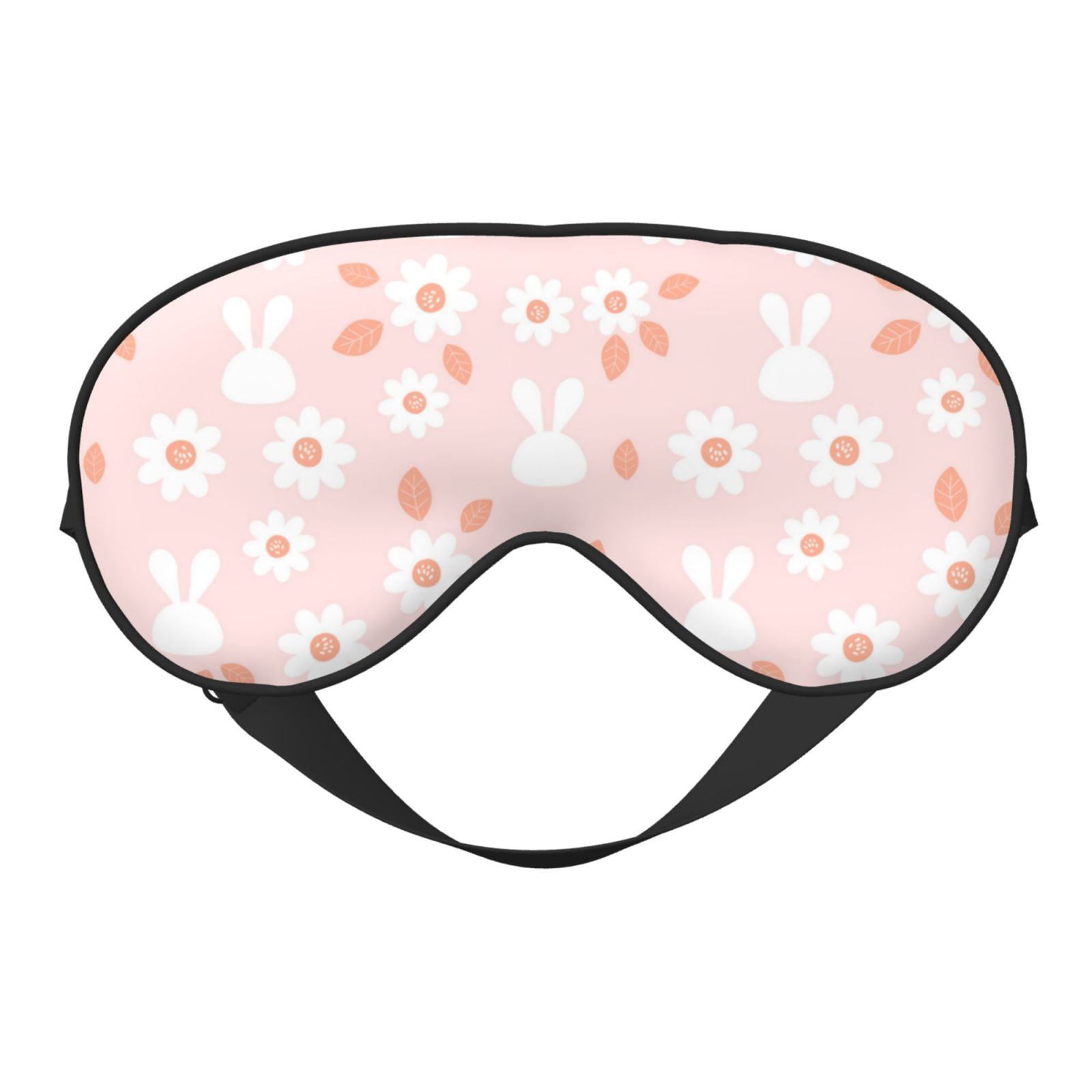 Naloa Flower Rabbit Print Sleep Mask for Sleeper, Light Blocking ...