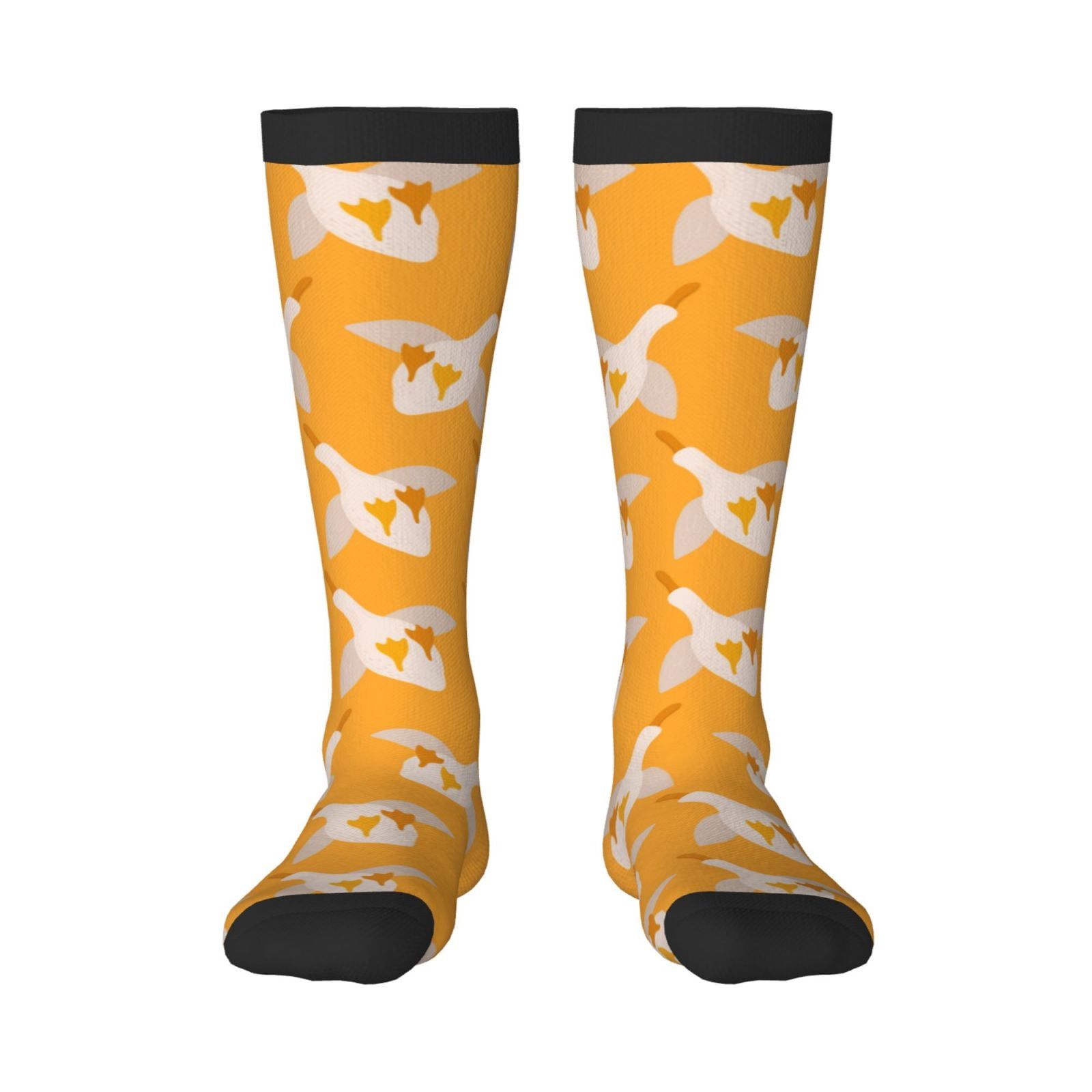 Naloa Flying Ducks Thigh High Socks Extra Long Stretchy Sock Women Over ...