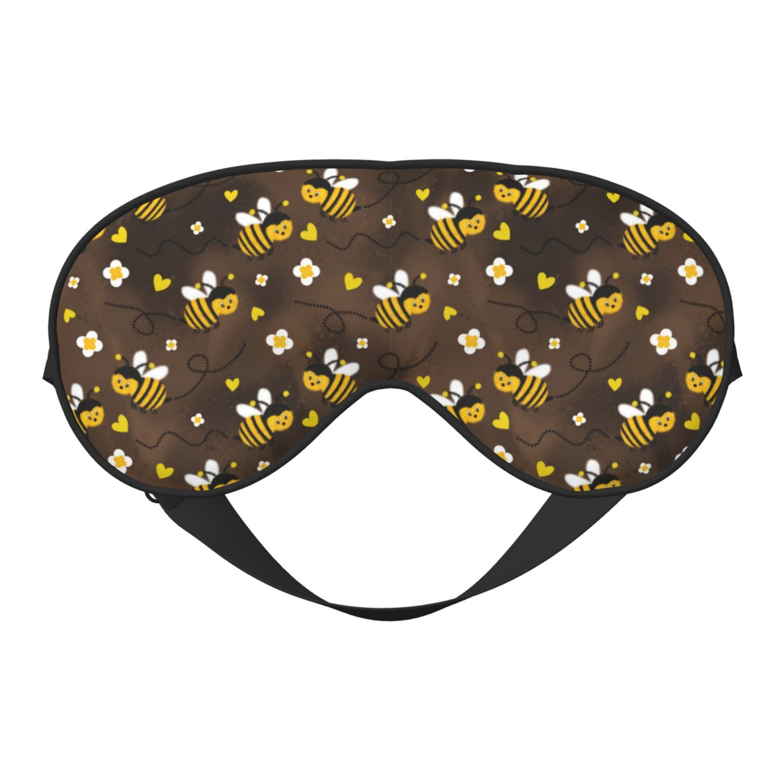 Naloa Flying Furry Honey Bees Print Sleep Mask for Sleeper, Light ...
