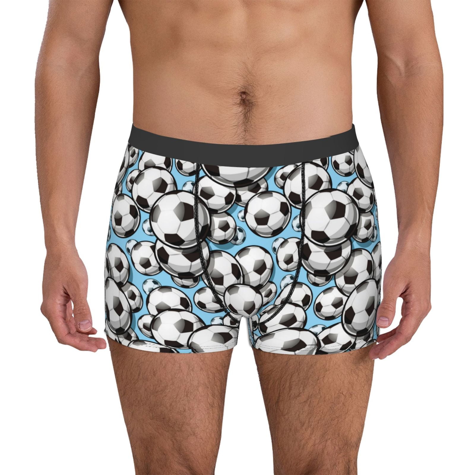 Naloa Football Soccer Ball Mens Underwear - Boxers for Men, Mens Boxer ...