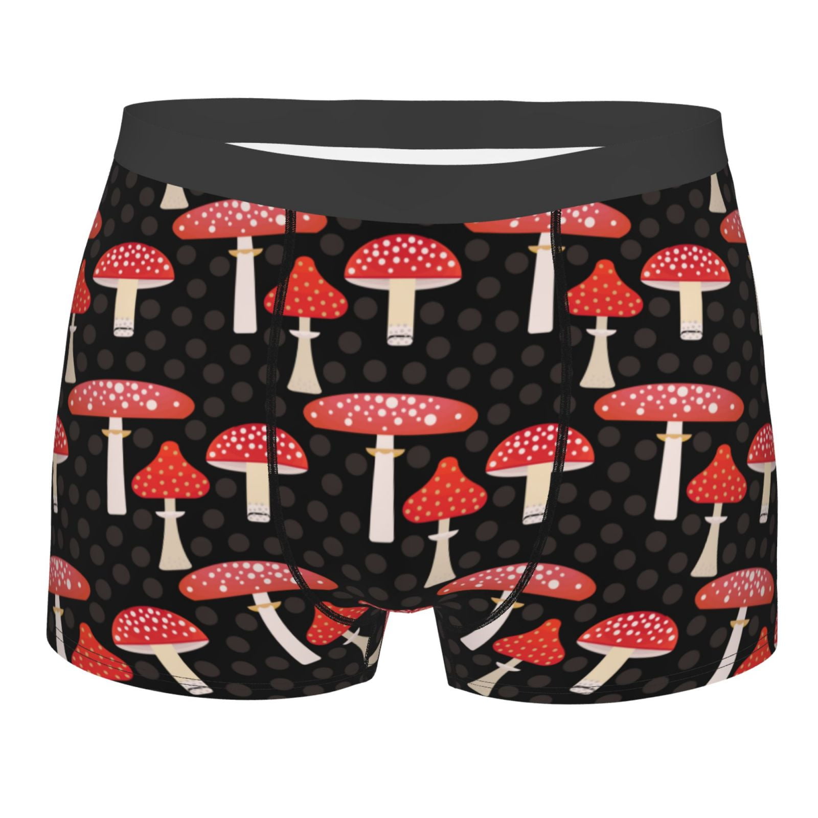 Naloa Forest Mushrooms Print Mens Underwear - Boxers for Men, Classic ...