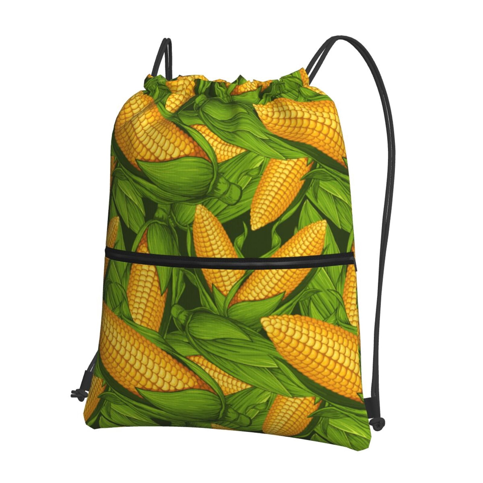 Naloa Fresh Corn 1 Drawstring Backpack String Bag Cinch Water Resistant ...