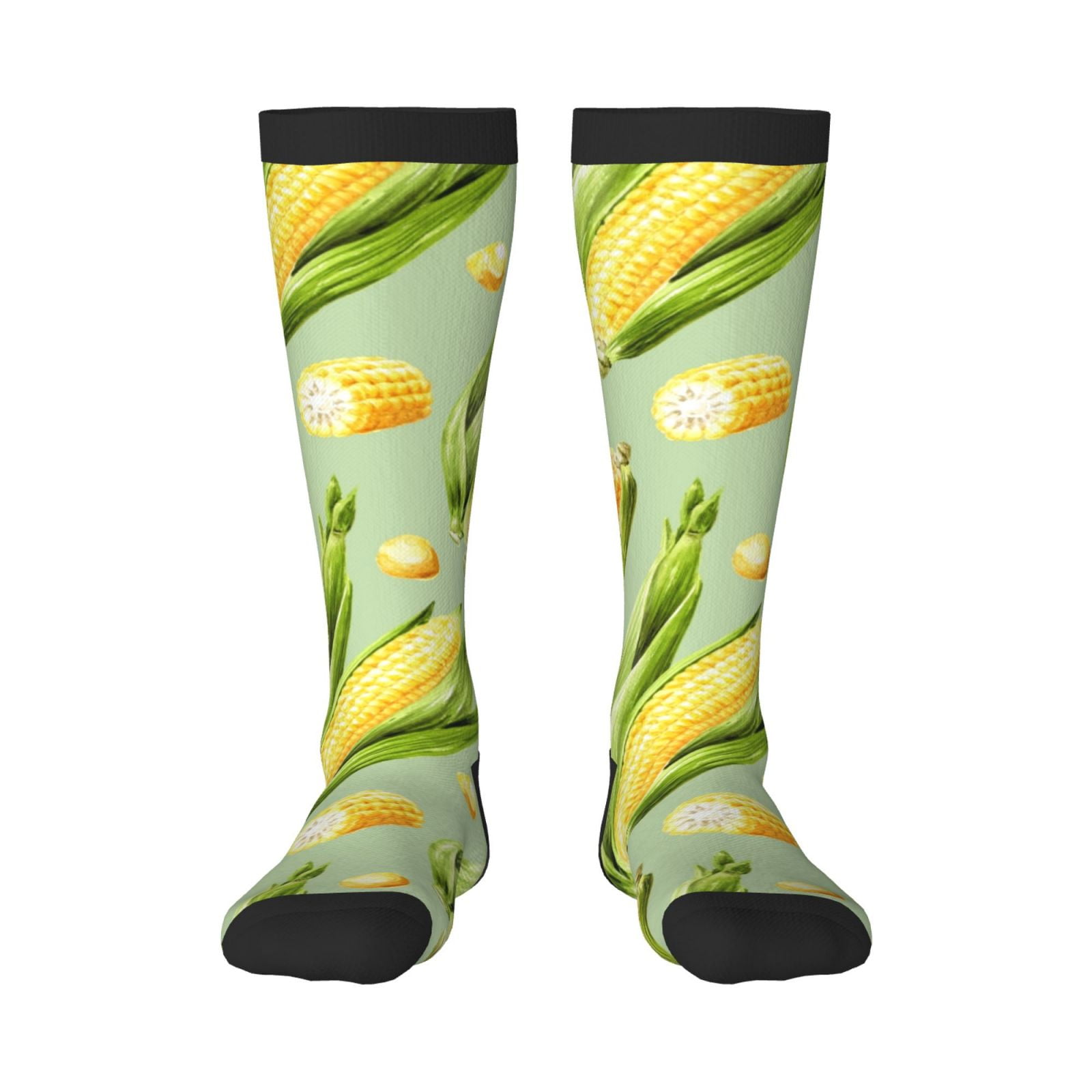 Naloa Fresh Sweet Corn Thigh High Socks Extra Long Stretchy Sock Women ...