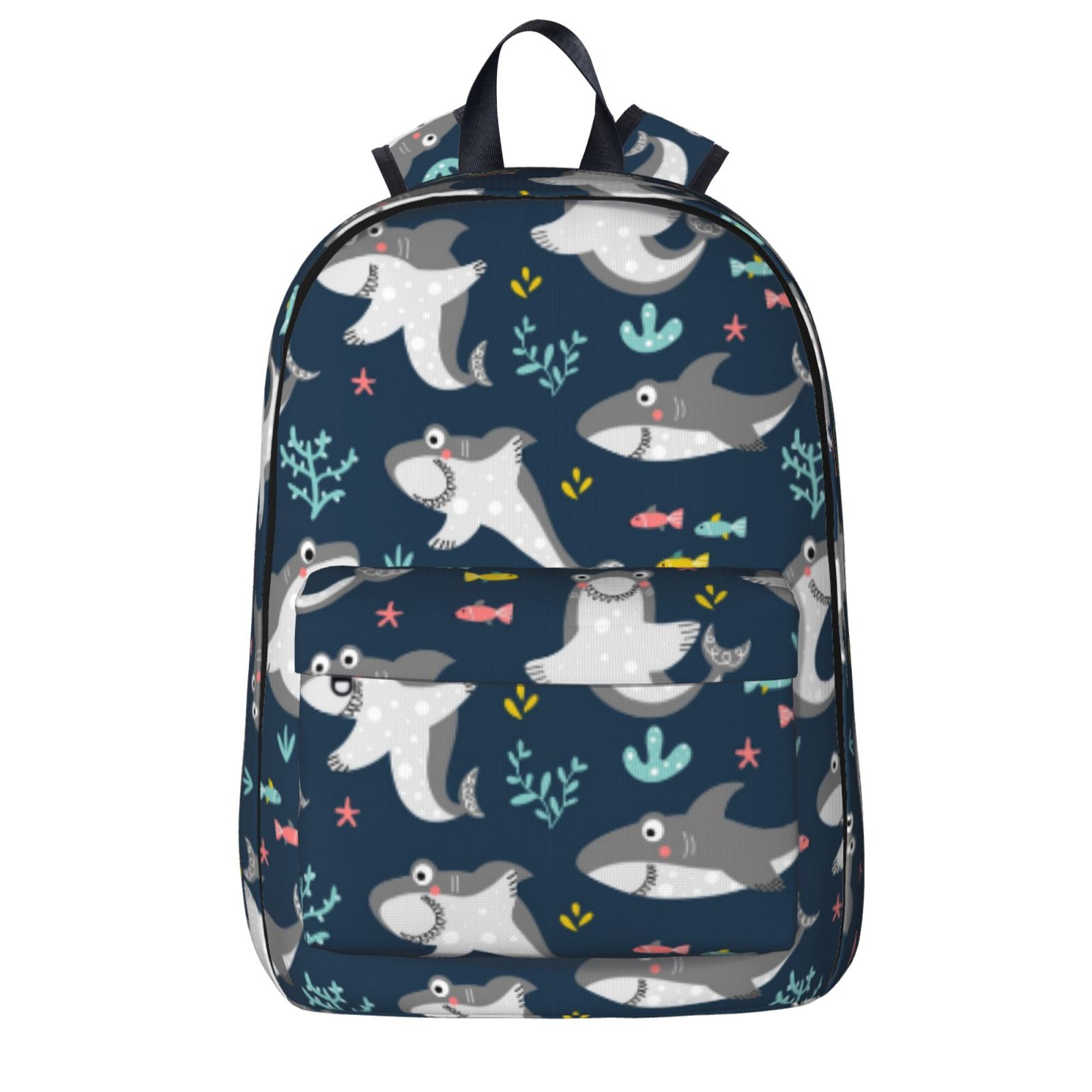 Naloa Friendly Sharks Print Laptop Backpack - Computer Bag with 2 ...