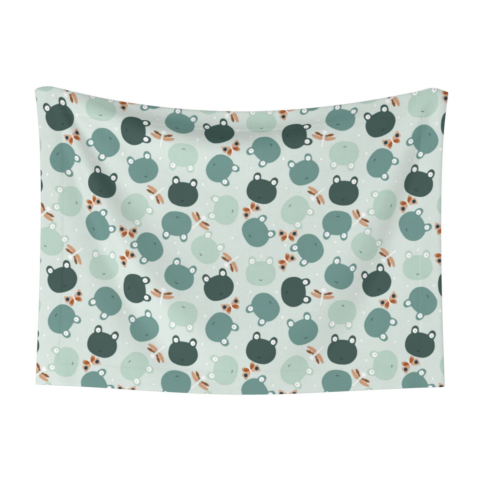 Naloa Frog And Dragonflies Dog Blanket, 3 Sizes Cat Blanket for Indoor ...