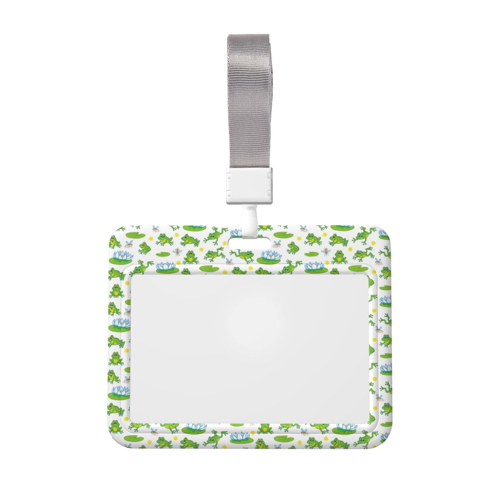 Naloa Frogs Jumping Card Badge Holder Work Badge Sleeve for Office ...