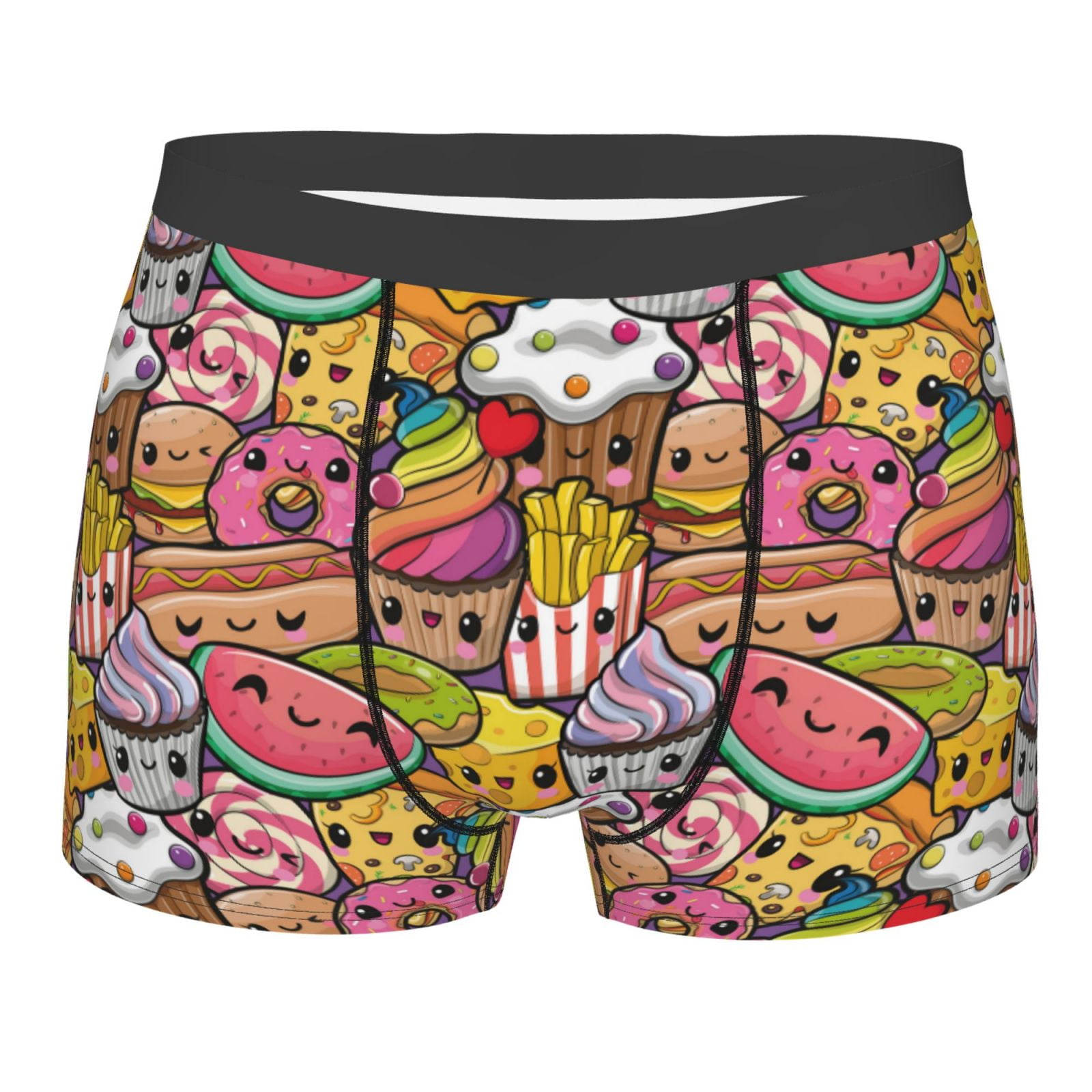 Naloa Fruit-Flavored Ice-Cream Print Mens Underwear - Boxers for Men ...