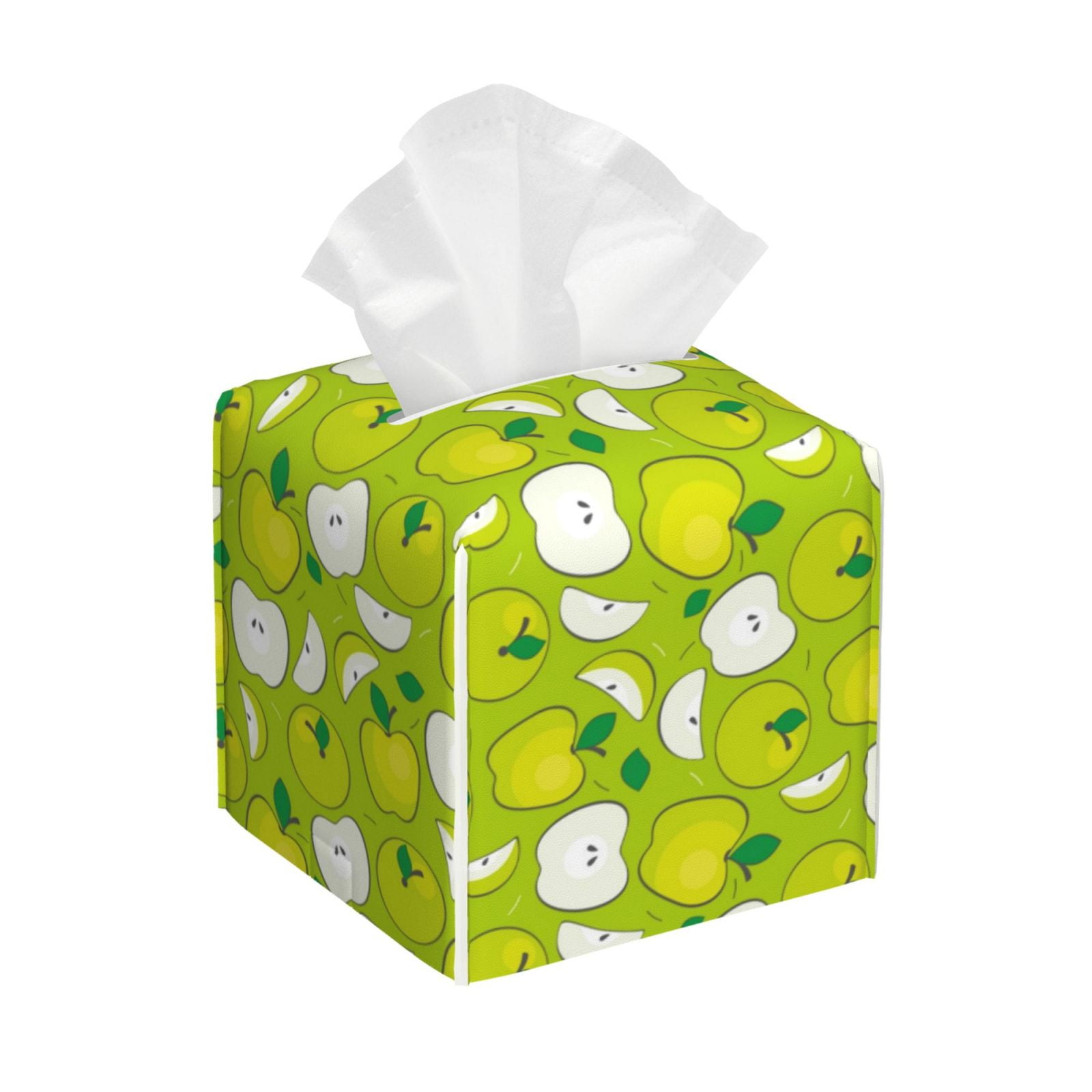 Naloa Fruit Tissue Box CoverLeather Tissue Holder Square Facial Tissue ...