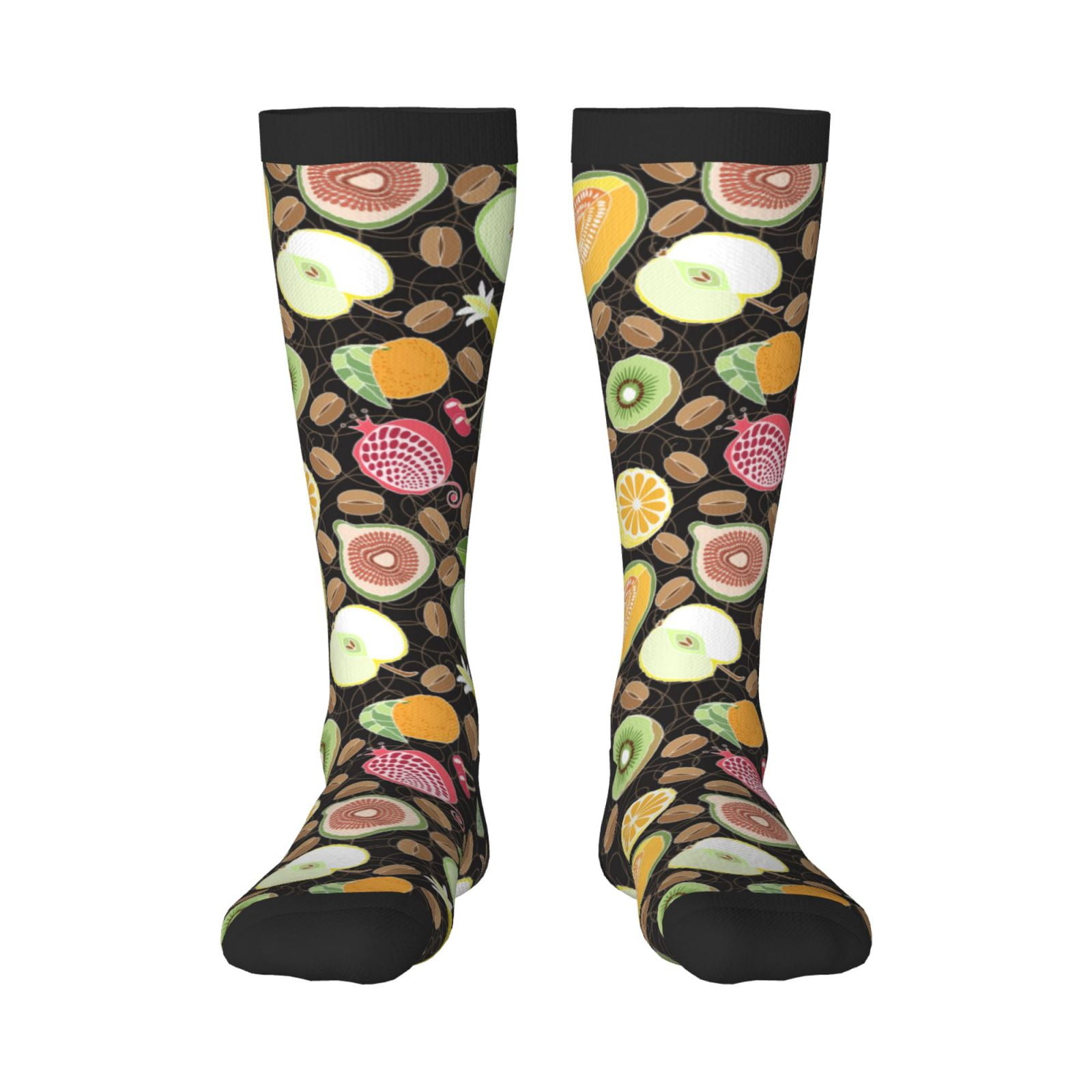 Naloa Fruits Thigh High Socks Extra Long Stretchy Sock Women Over Knee ...