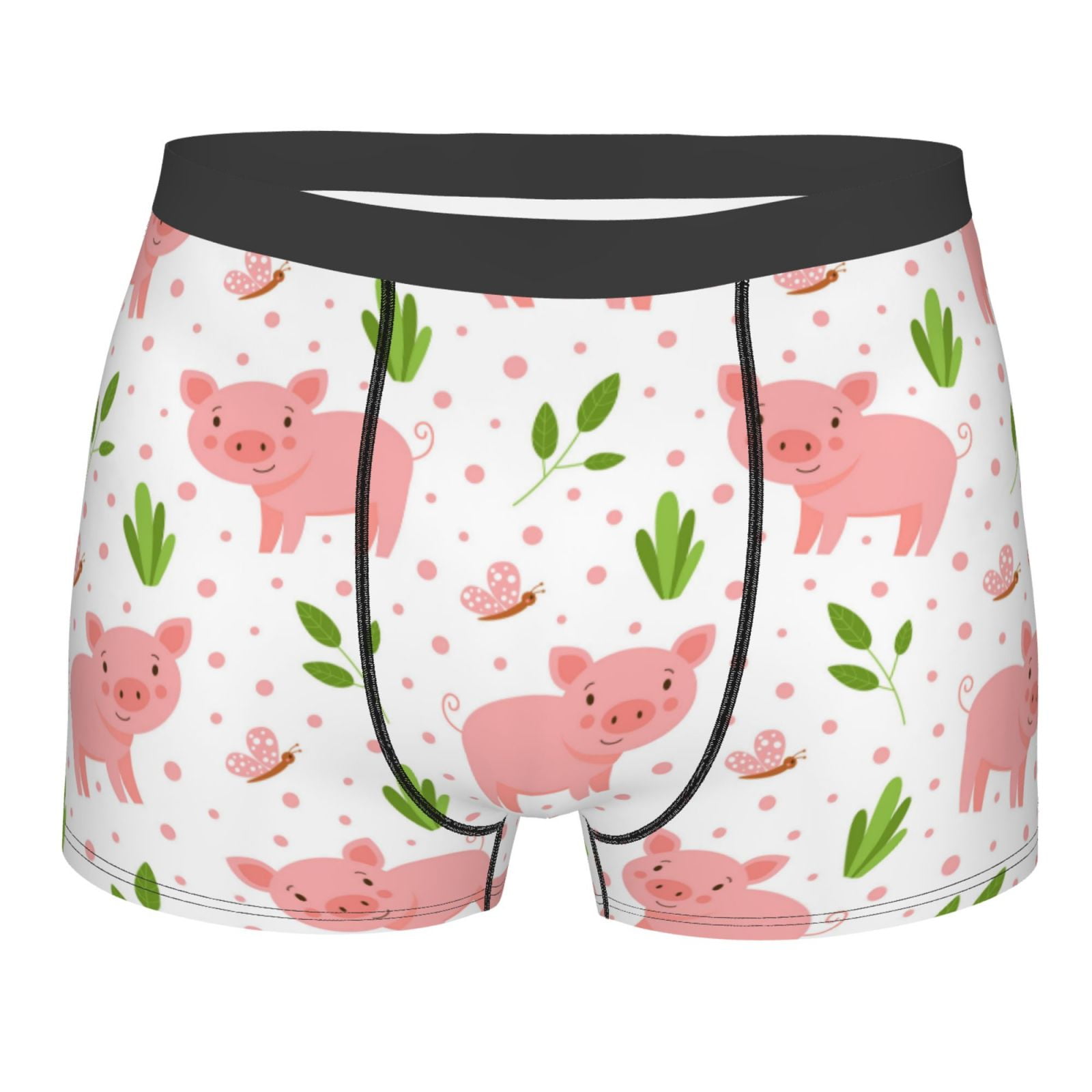 Naloa Funny Little Pigs Print Mens Underwear - Boxers for Men, Classic ...