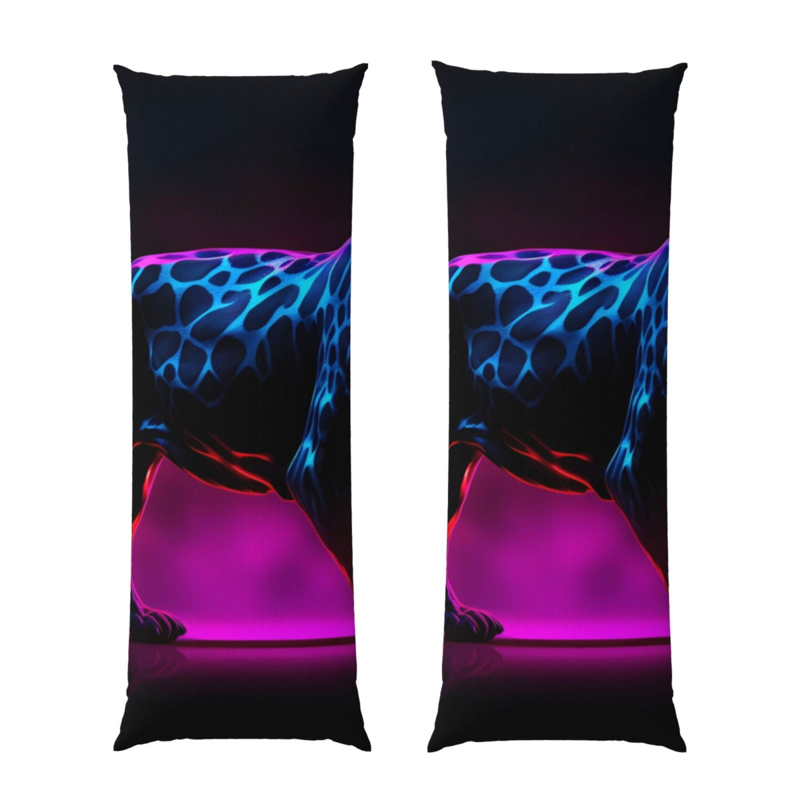 Naloa Futuristic Purple Panther A、 Super Soft 20x60 Body Pillow Case ...