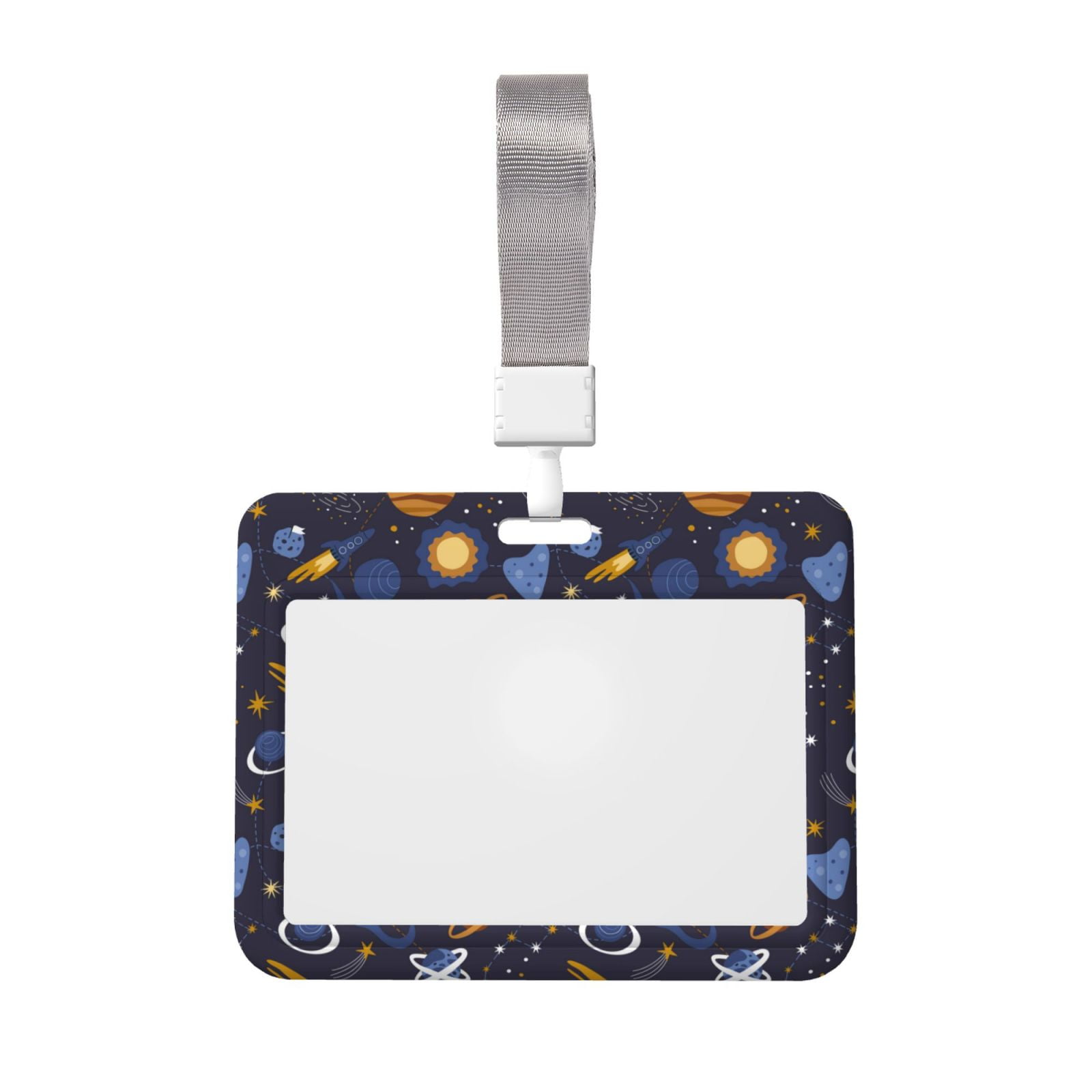 Naloa Galaxy Card Badge Holder Work Badge Sleeve for Office, School ...