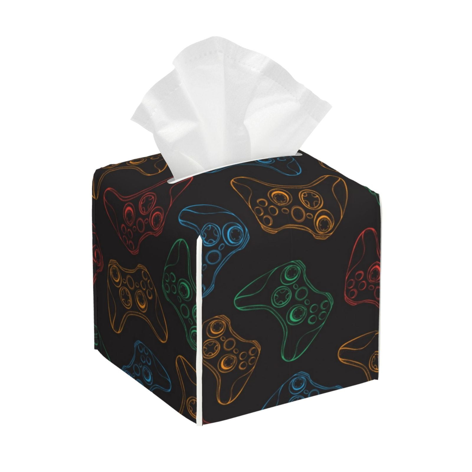 Naloa Gamepad Joystick Game Tissue Box CoverLeather Tissue Holder ...