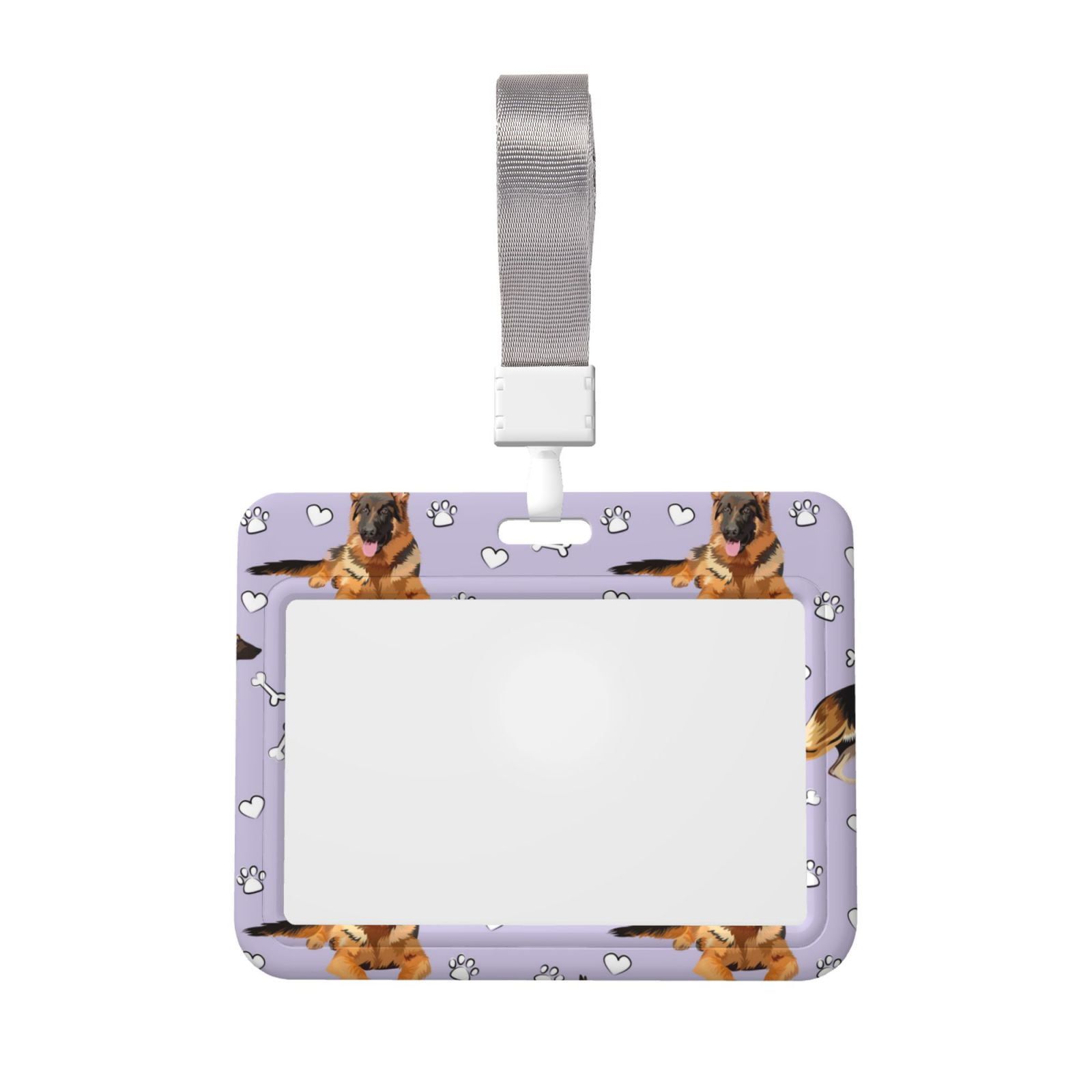 Naloa German Shepherd Dog Card Badge Holder Work Badge Sleeve for ...