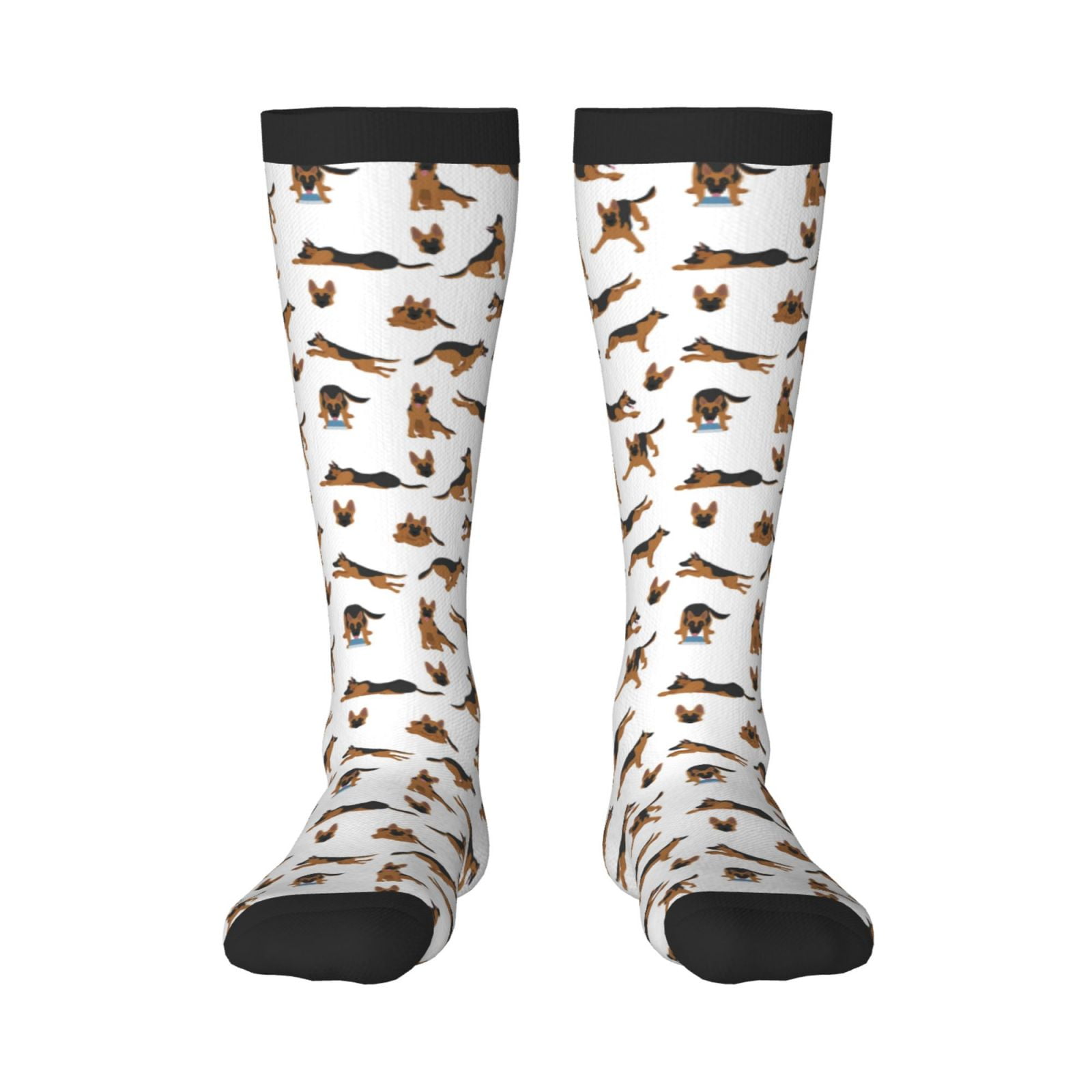 Naloa German Shepherd Dog Thigh High Socks Extra Long Stretchy Sock ...