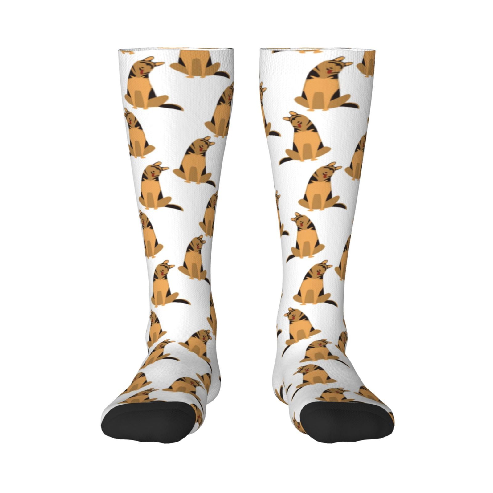 Naloa German Shepherd Dog Thigh High Socks Extra Long Stretchy Sock ...