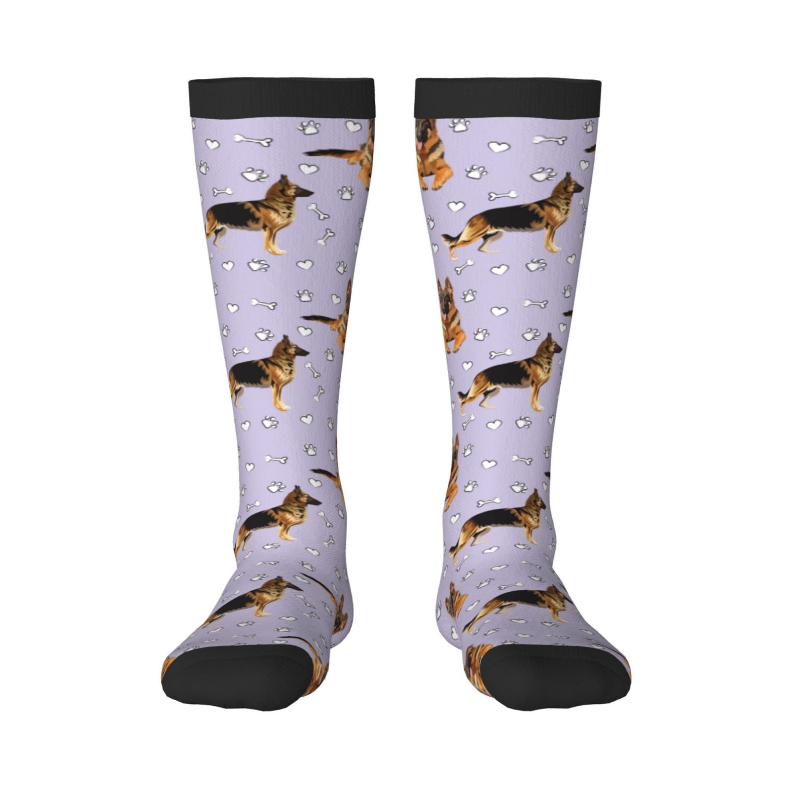Naloa German Shepherd Dog Thigh High Socks Extra Long Stretchy Sock ...