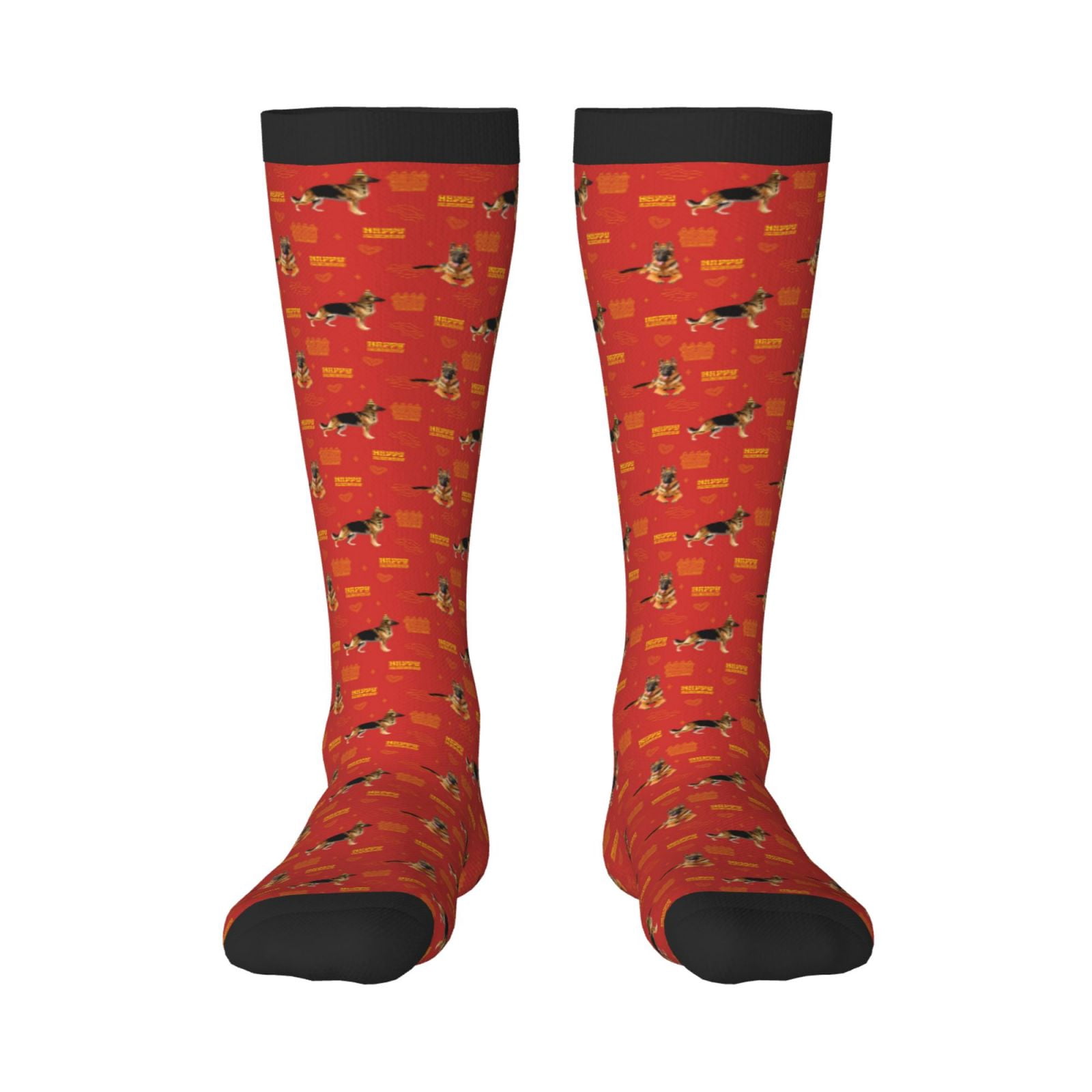 Naloa German Shepherd Dog Thigh High Socks Extra Long Stretchy Sock ...