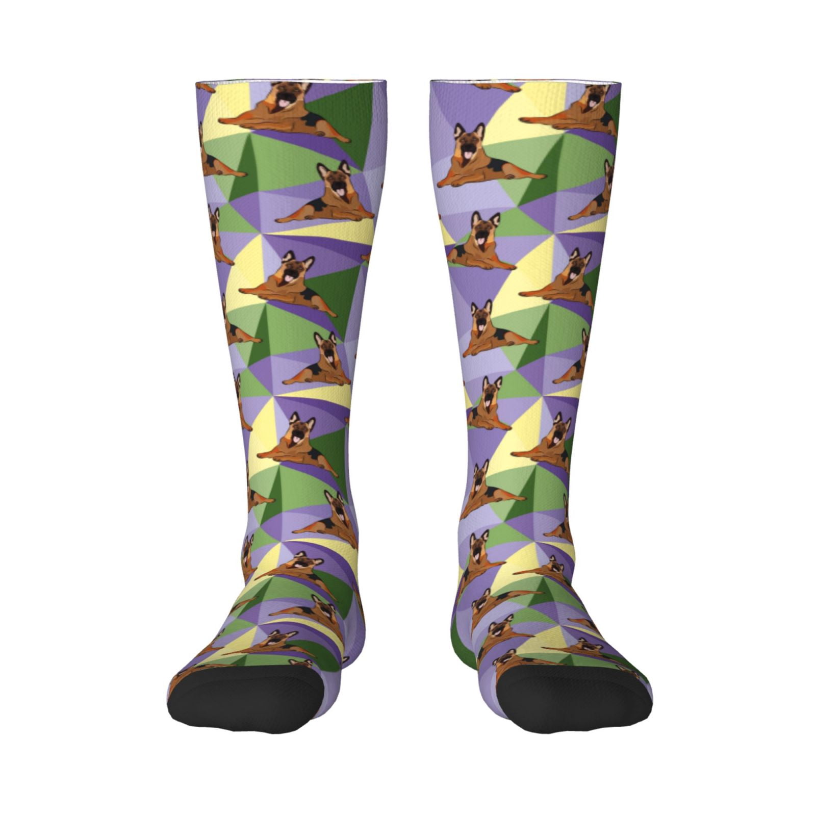 Naloa German Shepherd Dog Thigh High Socks Extra Long Stretchy Sock ...