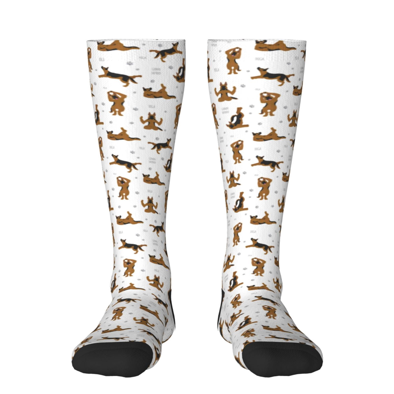 Naloa German Shepherd Dog Thigh High Socks Extra Long Stretchy Sock ...