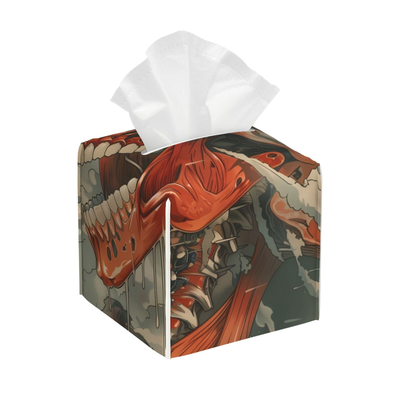 Naloa Gigantic Skull In Clouds Tissue Box Cover Leather Tissue Holder ...