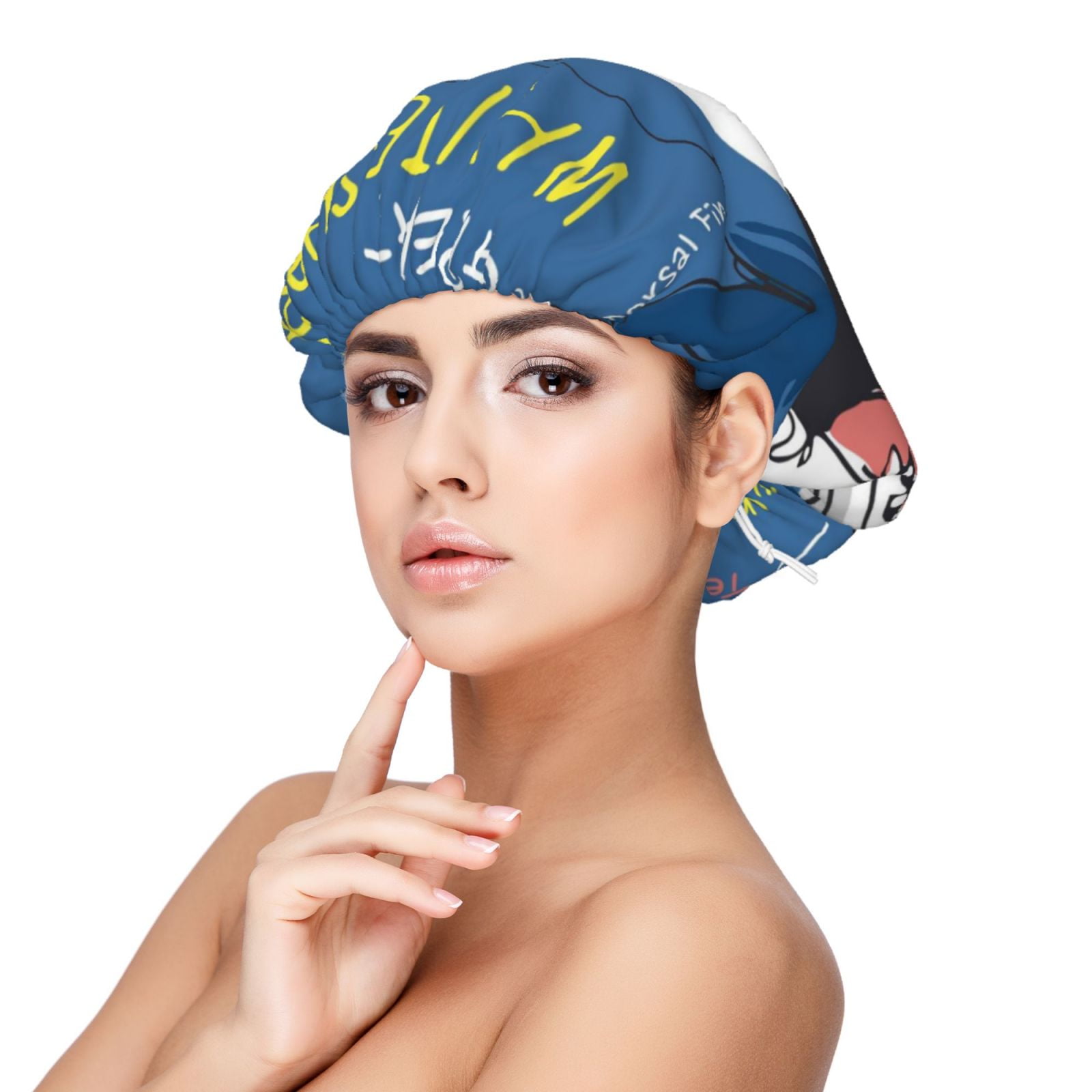Naloa Great White Shark Adjustable Hair Bonnet for Sleeping, Hair Wrap ...