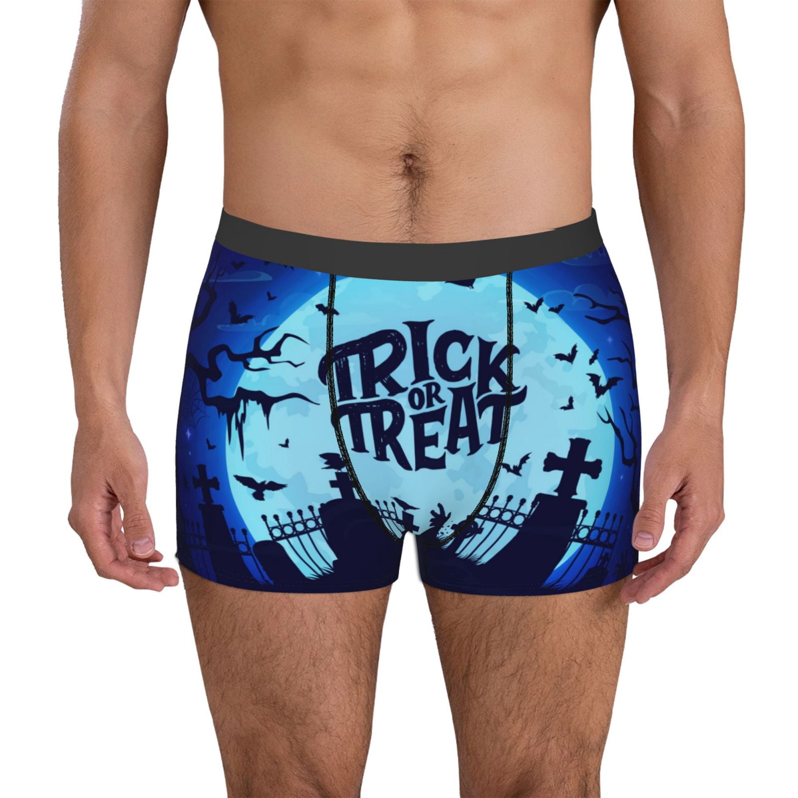 Naloa Halloween Trick Or Treat Mens Underwear - Boxers for Men, Mens ...