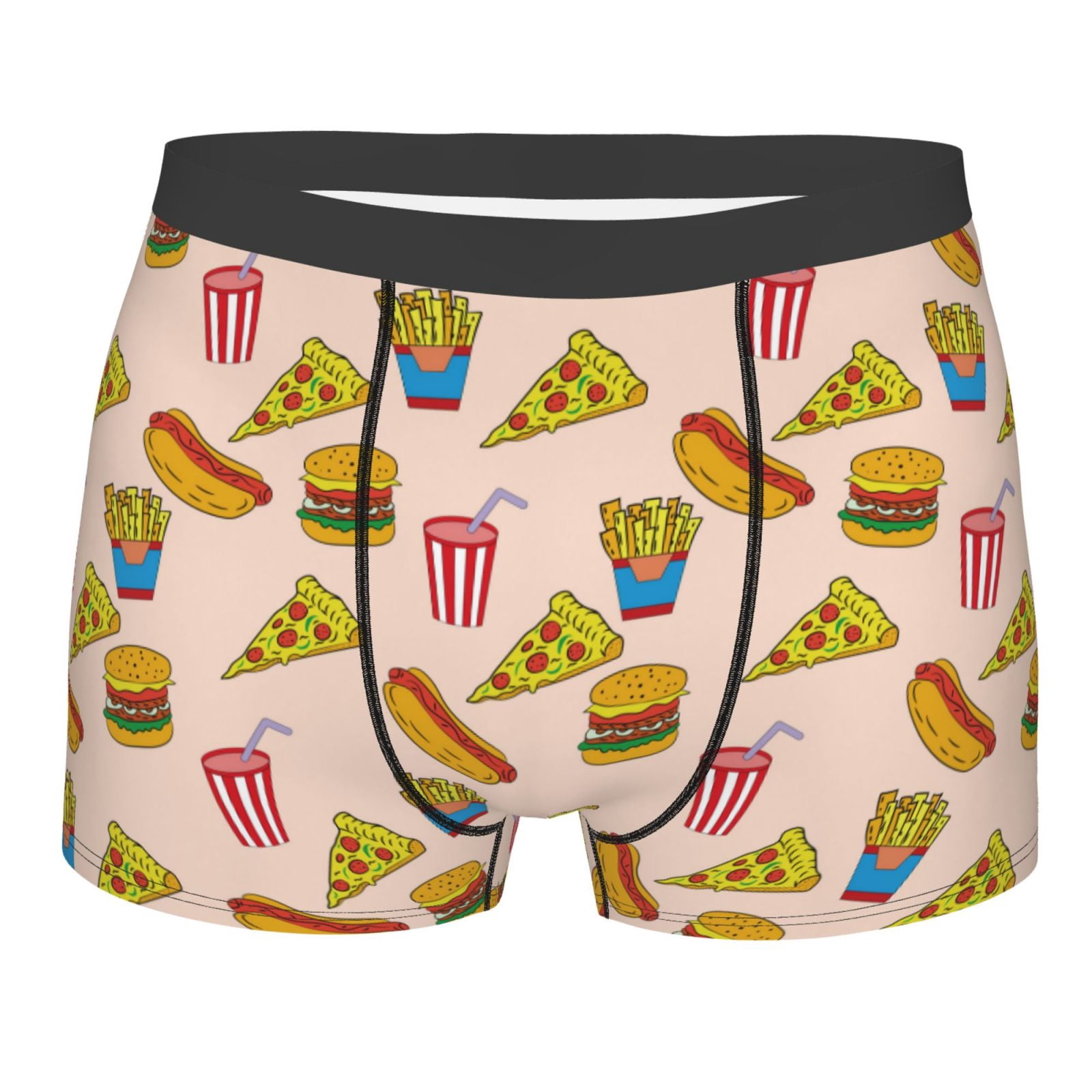 Naloa Hamburger Pizza Coke Print Mens Underwear - Boxers for Men ...