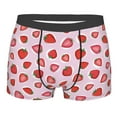 Naloa Hand Drawn Strawberry Print Mens Underwear - Boxers for Men ...