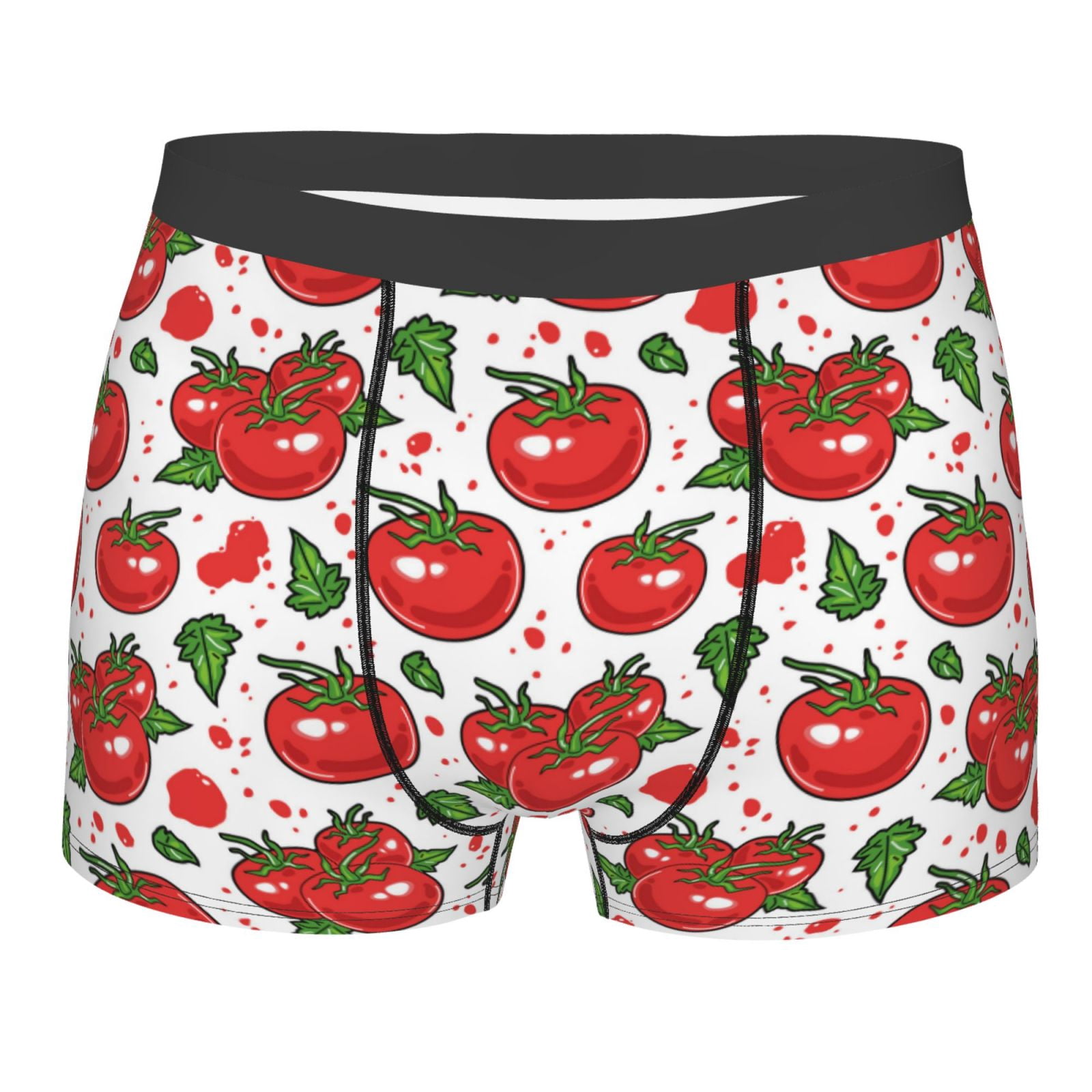 Naloa Hand Drawn Tomatoes Print Mens Underwear - Boxers for Men ...