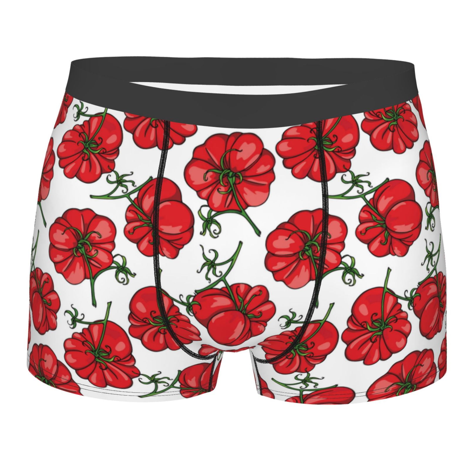 Naloa Hand Drawn Tomatoes Print Mens Underwear - Boxers for Men ...