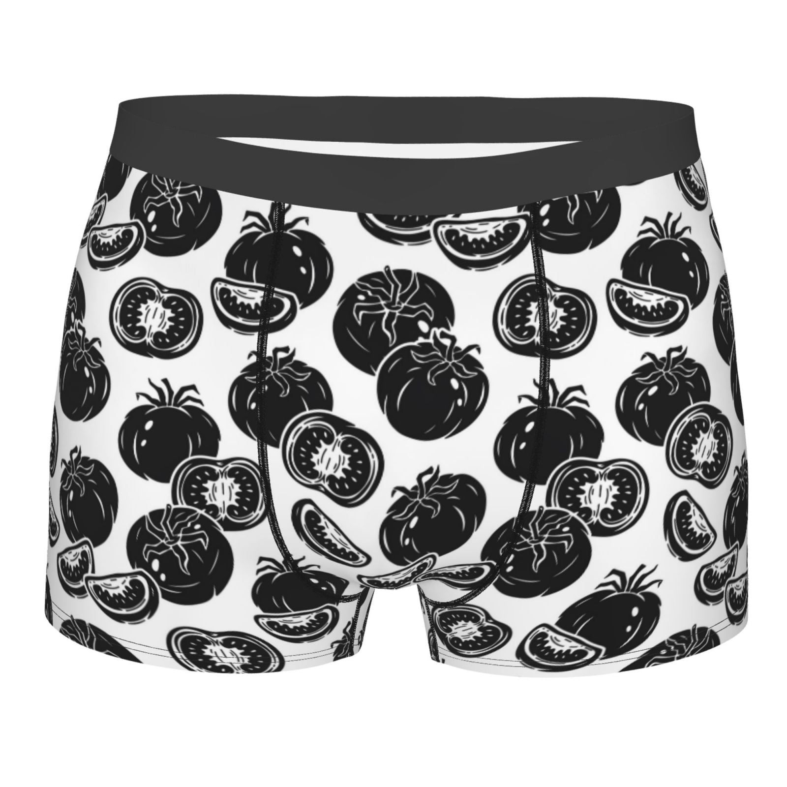 Naloa Hand Drawn Tomatoes Print Mens Underwear - Boxers for Men ...