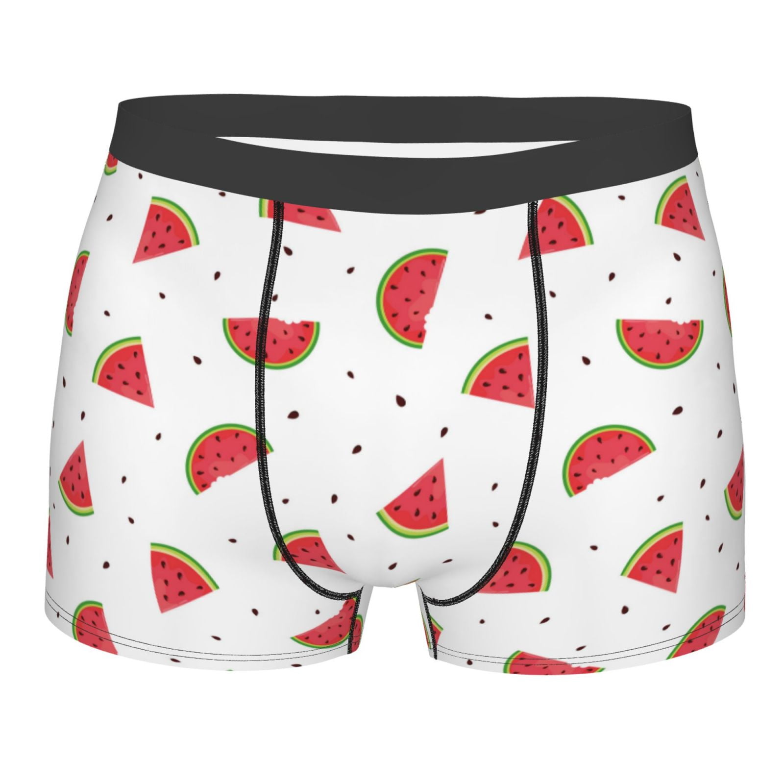 Naloa Hand Drawn Watermelon Print Mens Underwear - Boxers for Men ...