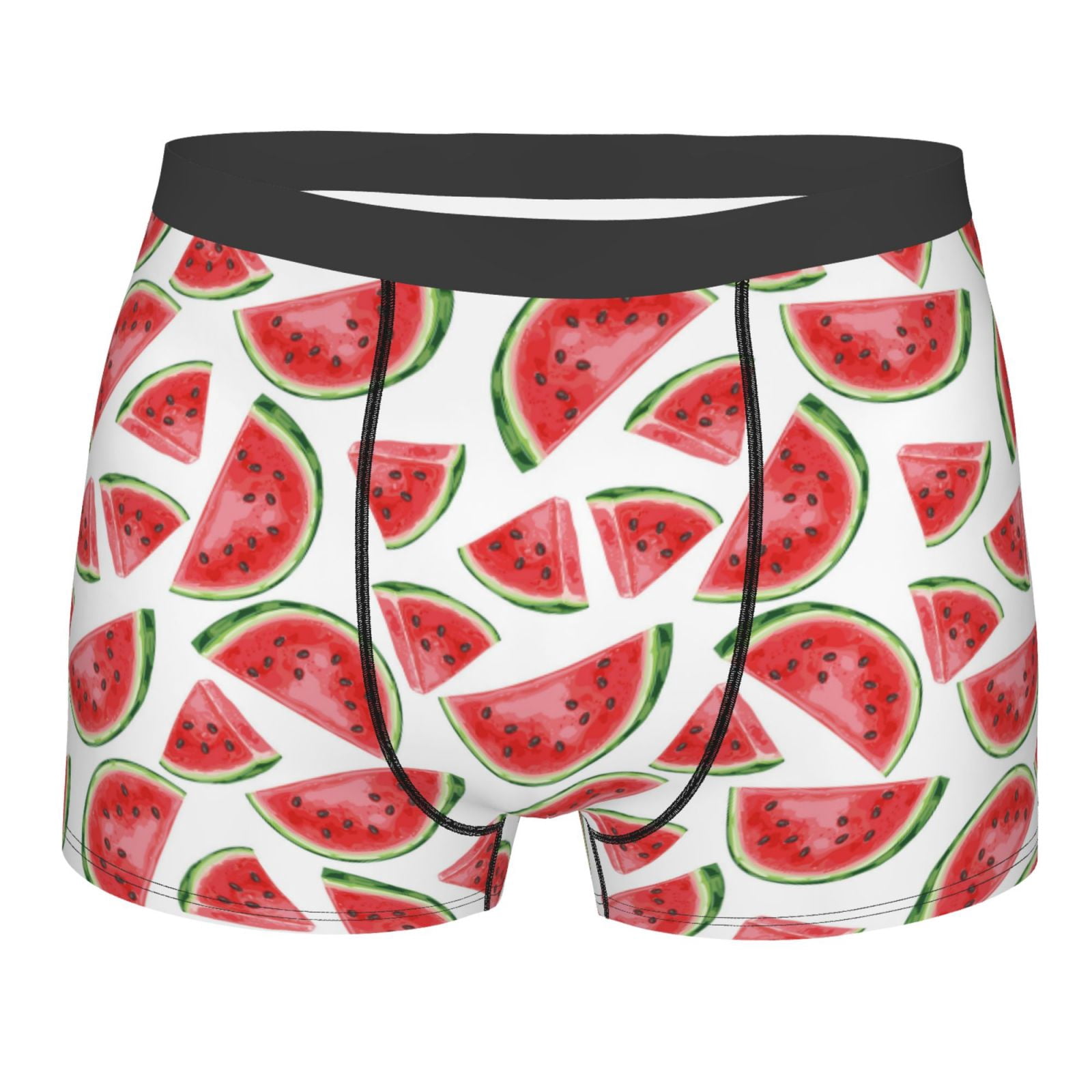 Naloa Hand Drawn Watermelon Print Mens Underwear - Boxers for Men ...